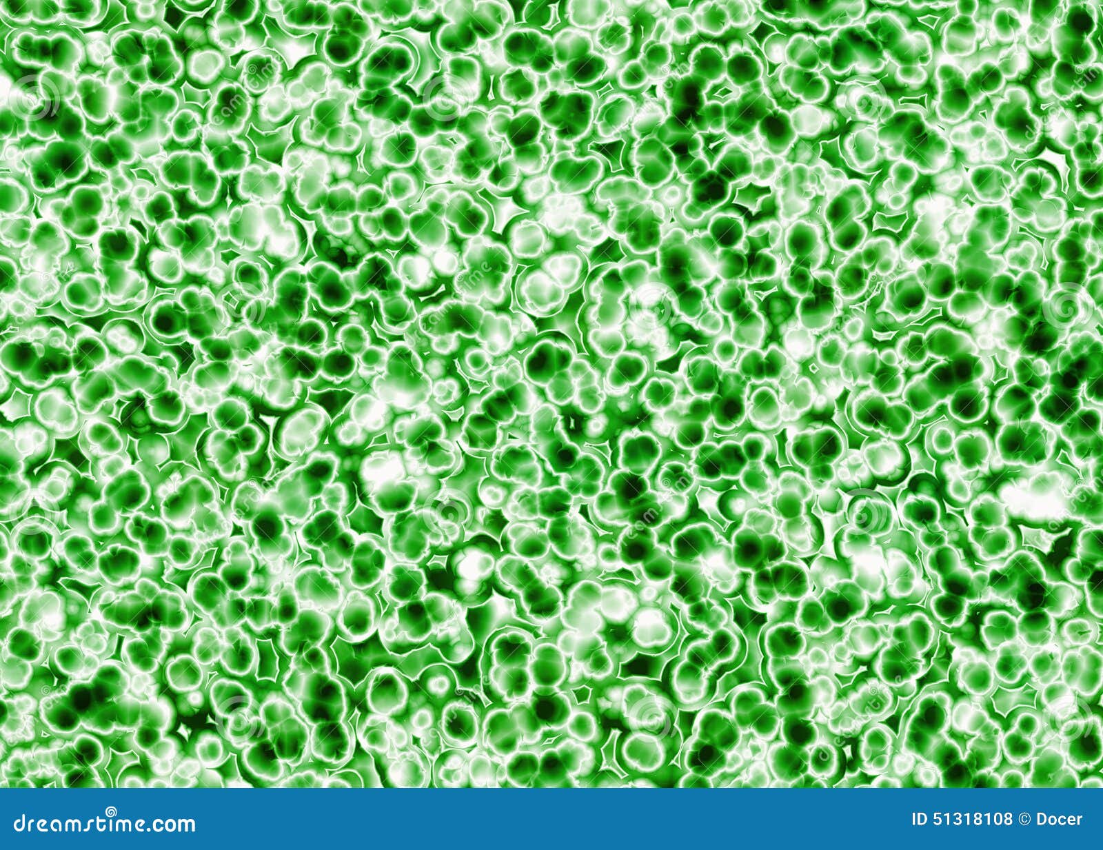 Many Macro Green Bio Cells Background. Scientific Pattern Stock Photo ...