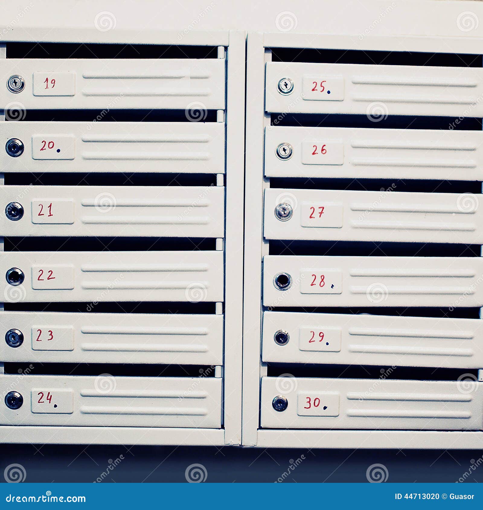 Many mailboxes stock photo. Image of envelope, message - 44713020