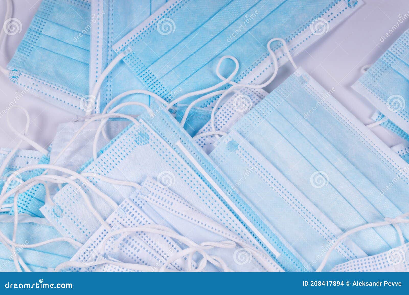 Many Masks are Stacked Parallel To Each Other, and Three on Top are ...