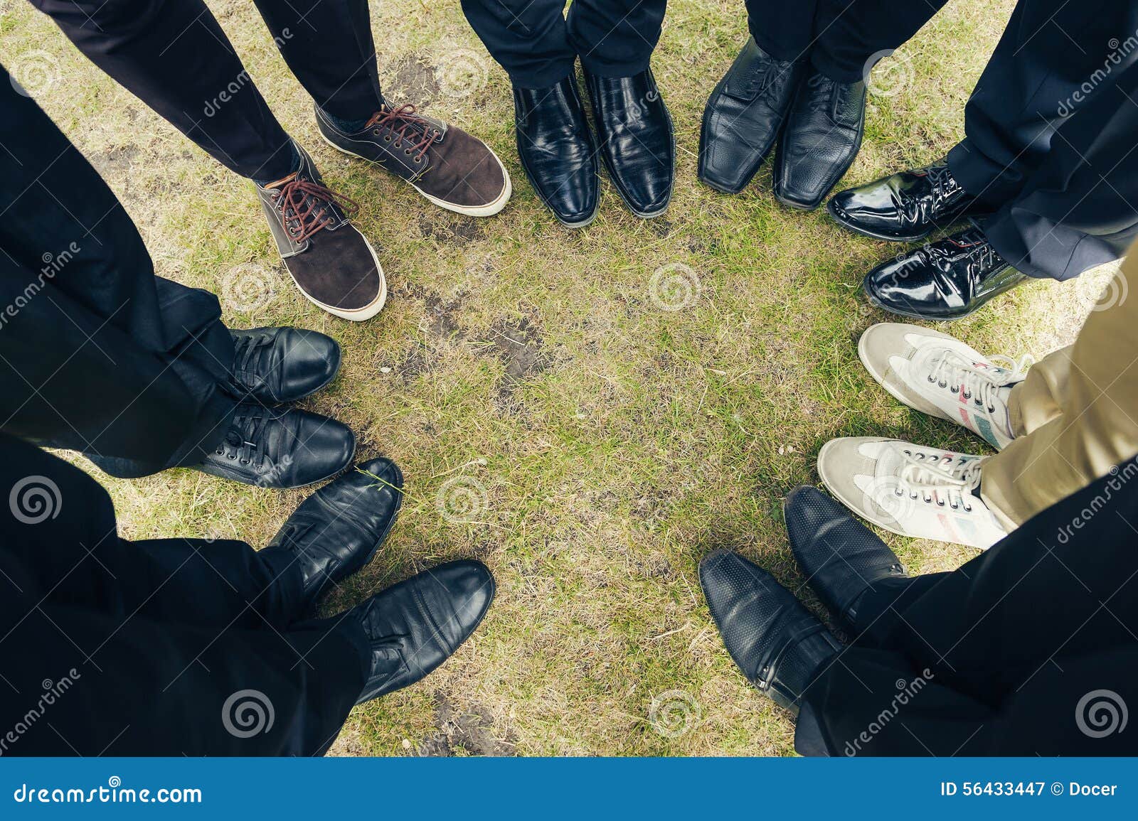 Many Men of Different Shoes. Top View Photo Stock Image - Image of ...