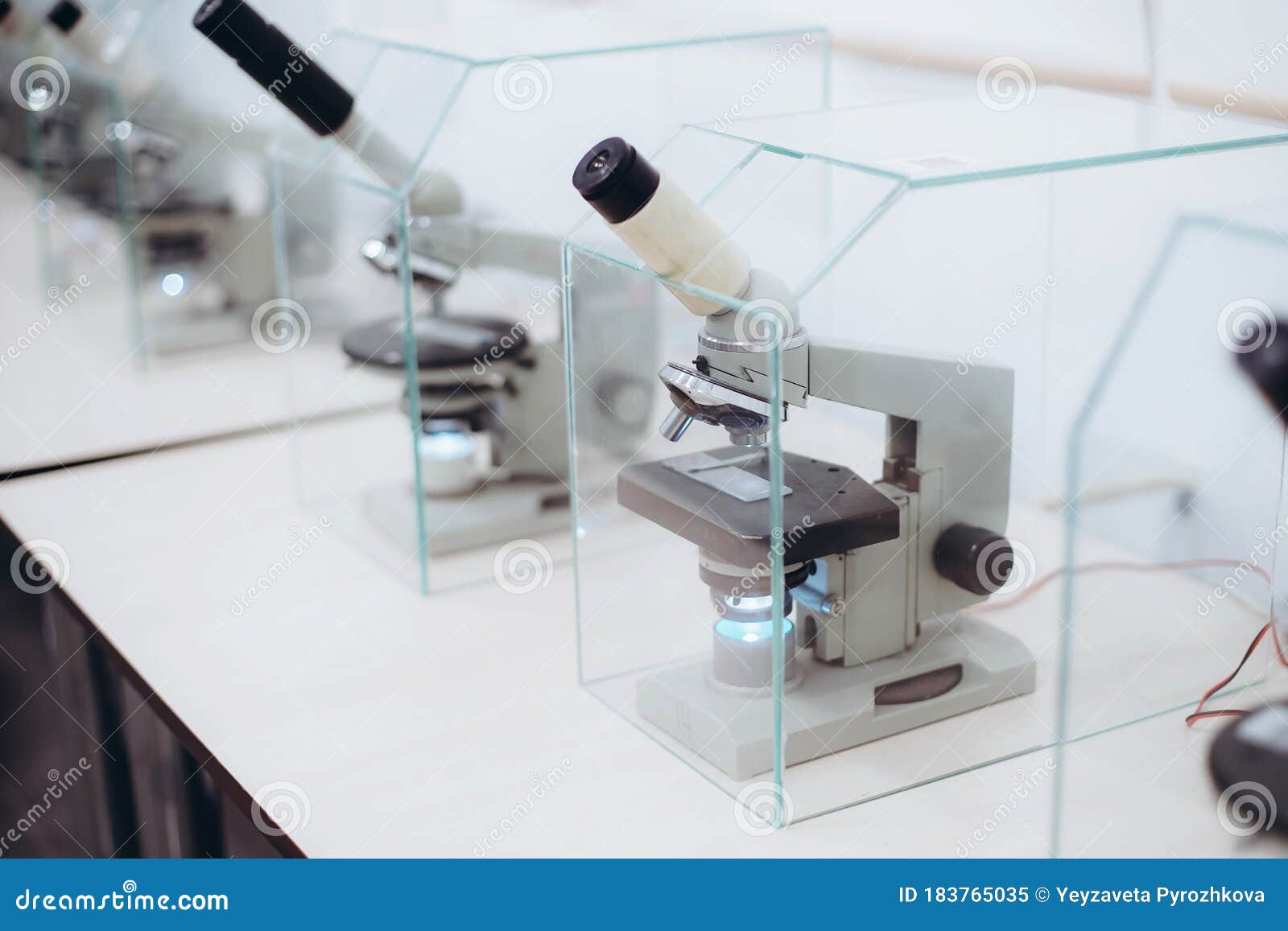 Microscopes Row Lab Table Photos - Free & Royalty-Free Stock Photos ...