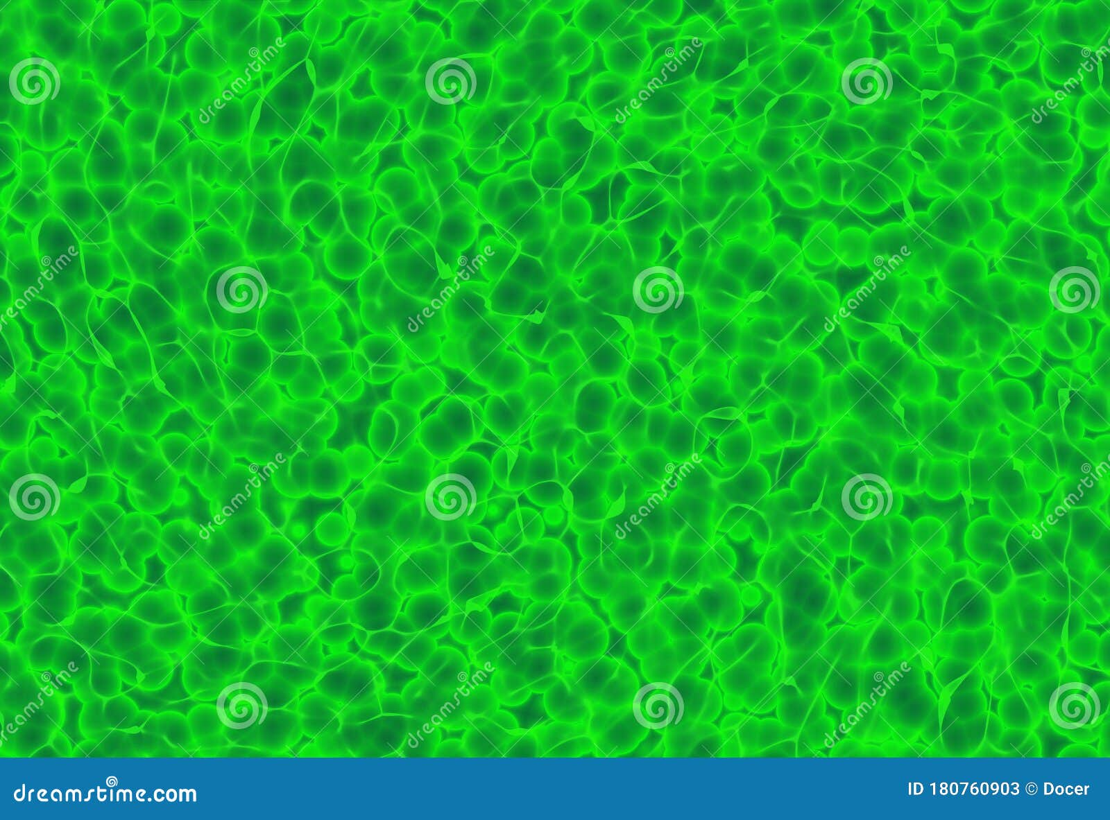 Many mixed green bio cells stock illustration. Illustration of molecule ...
