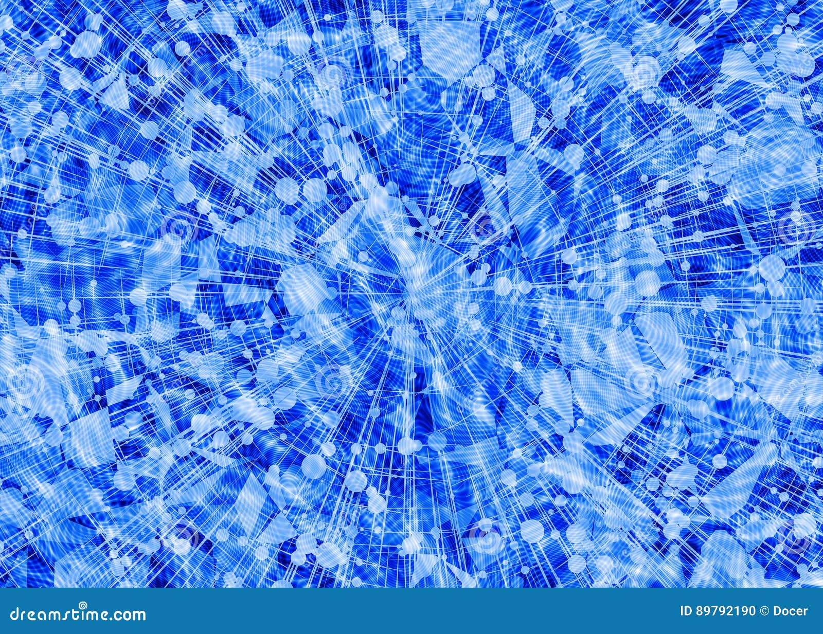 Many Modern Dreamy Science Shapes Stock Illustration - Illustration of ...