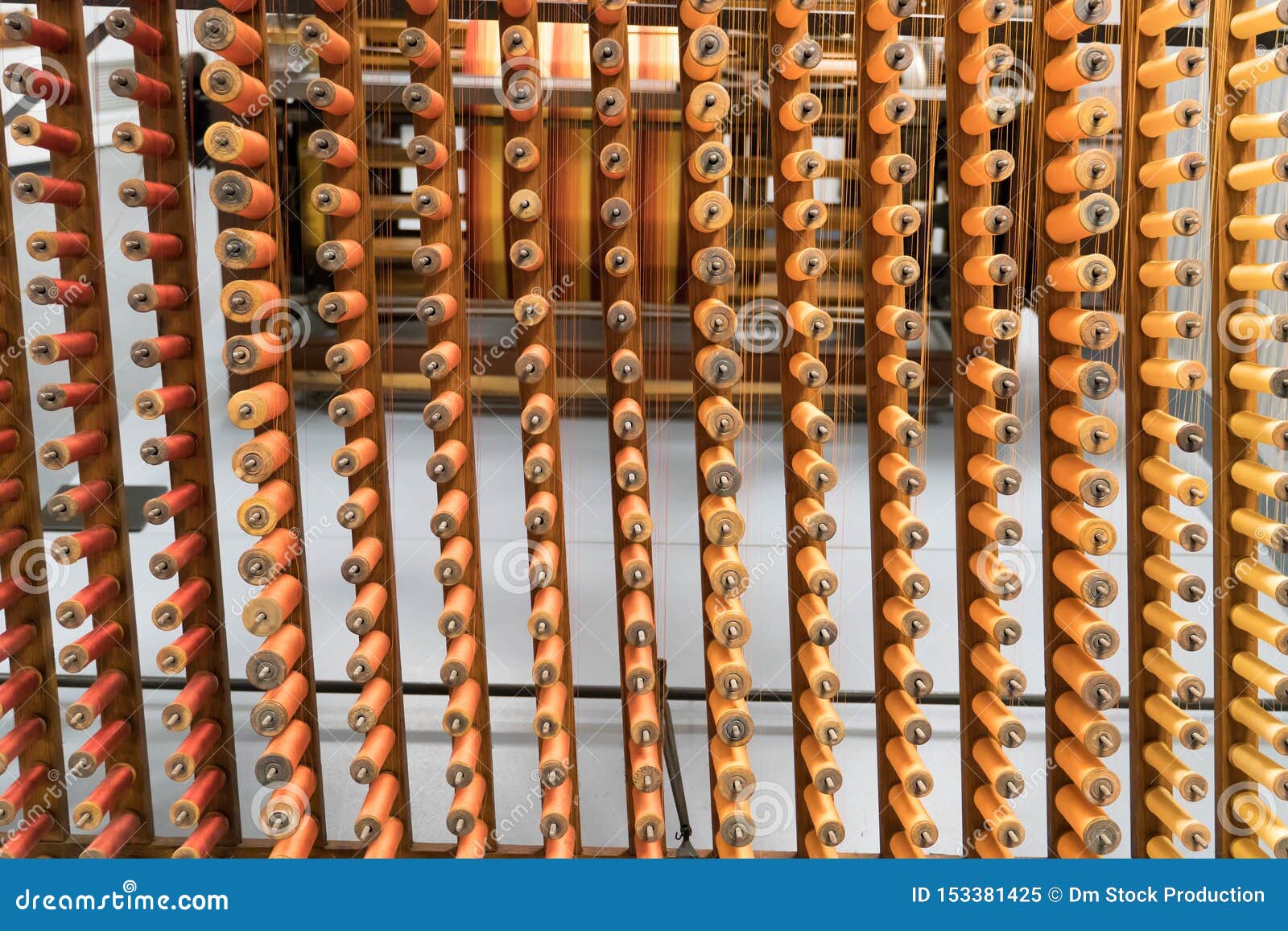 Many Multi-colored Spool of Threads. Stock Image - Image of silk, color ...