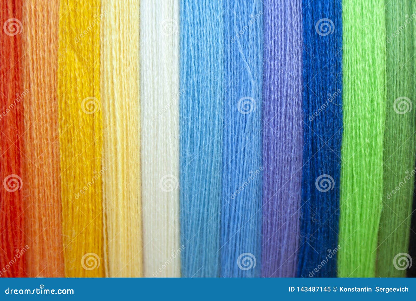 Many Multi Colored Yarn Strings Stock Image - Image of turquoise ...