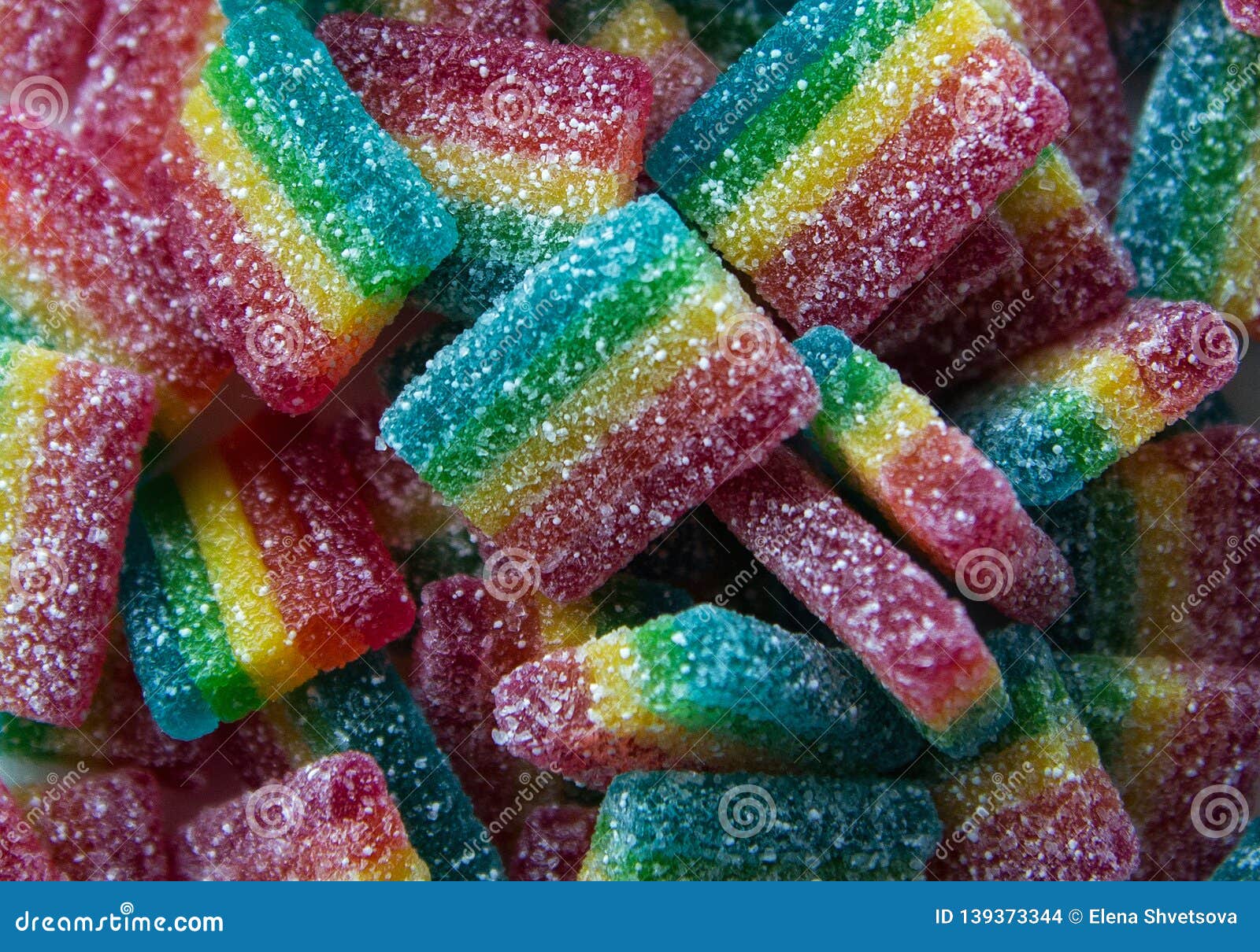 Many Multicolor Fruit Jelly Stock Photo - Image of fragrant, marmalade ...