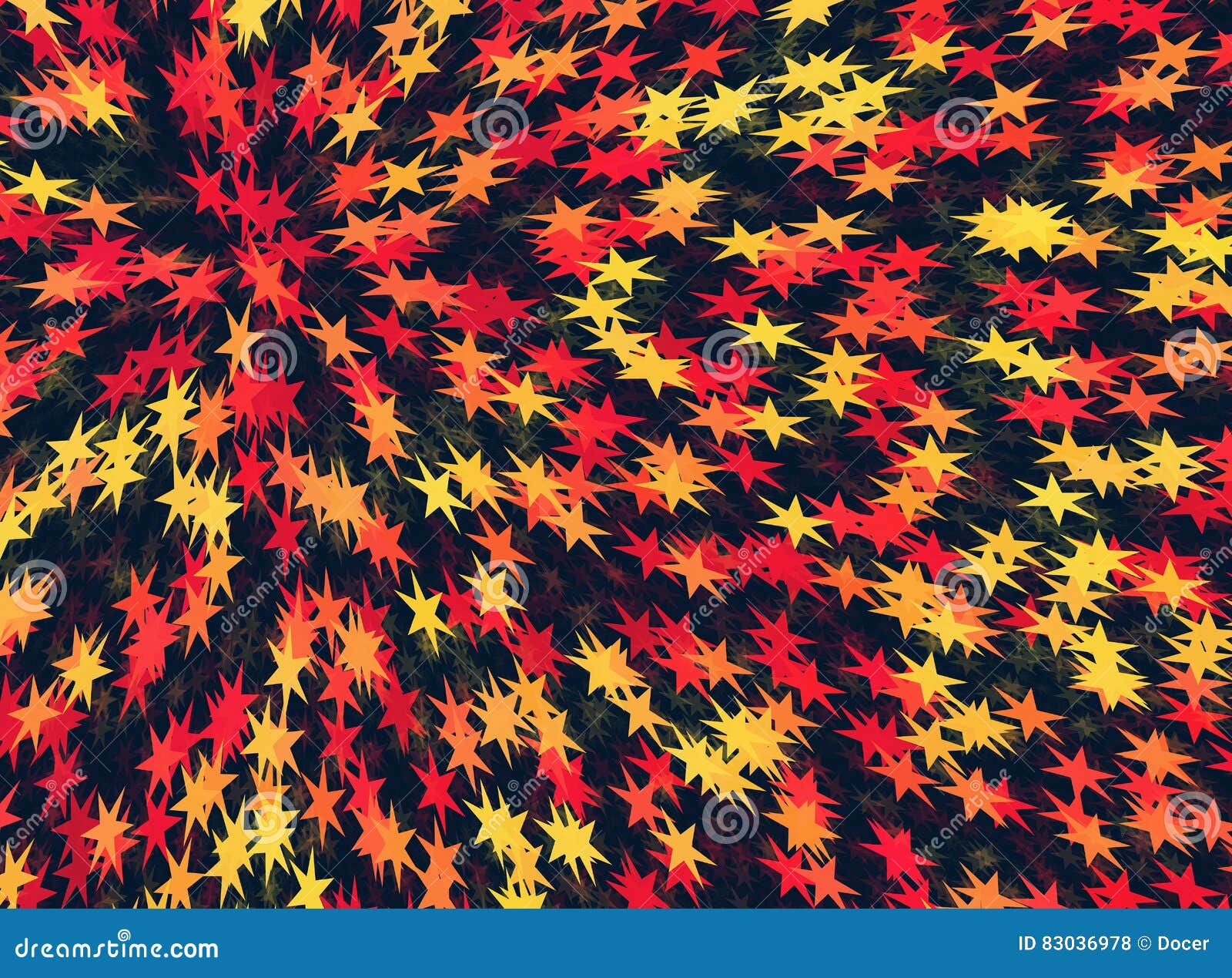 Many Multicolored Stars Background Stock Illustration - Illustration of ...