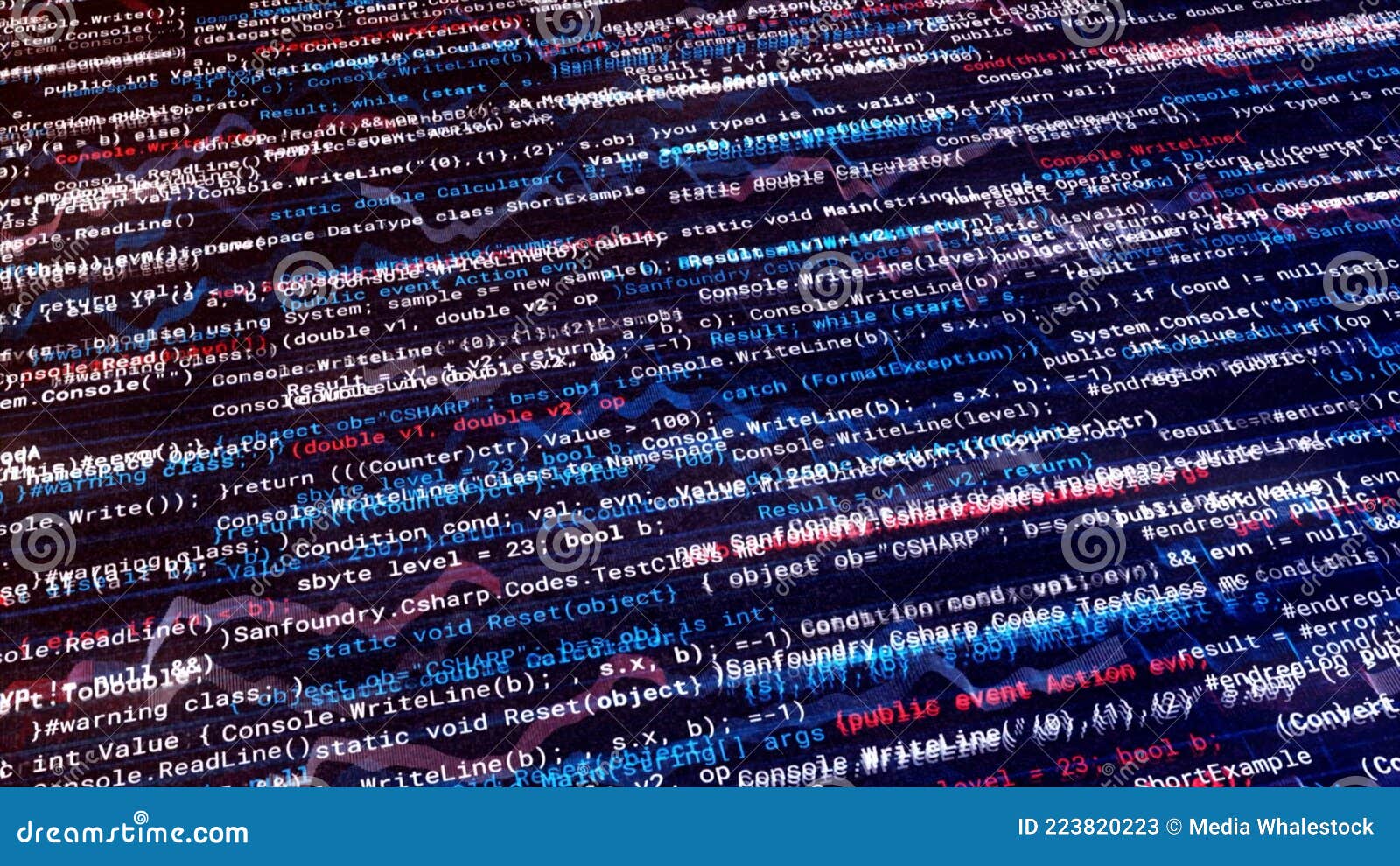 Many Narrow Lines of Abstract Program Code are Written Automatically on ...