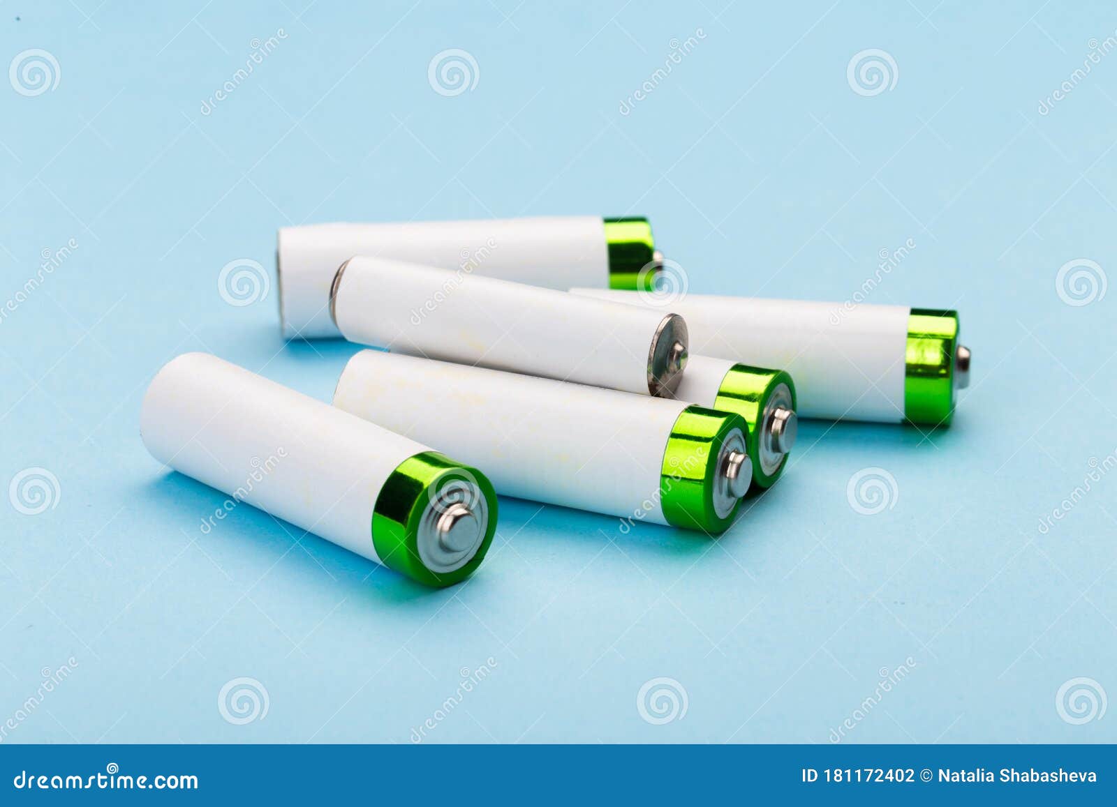 Many New and Used Batteries of Different Shapes, AA, Round Batteries on ...