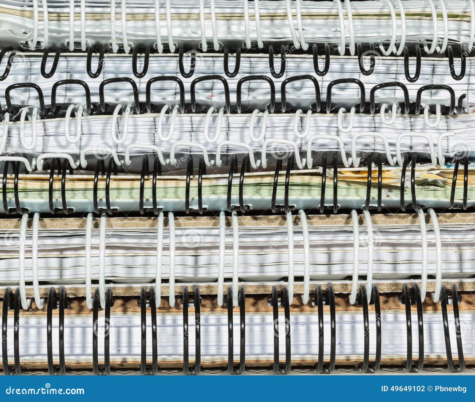 Many notebooks with spiral stock photo. Image of page - 49649102