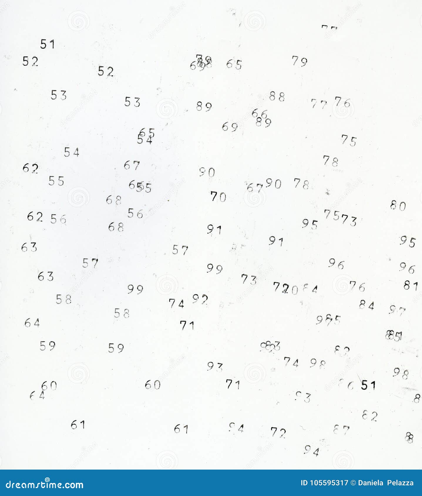 Several numbers on white stock image. Image of mathematics - 105595317