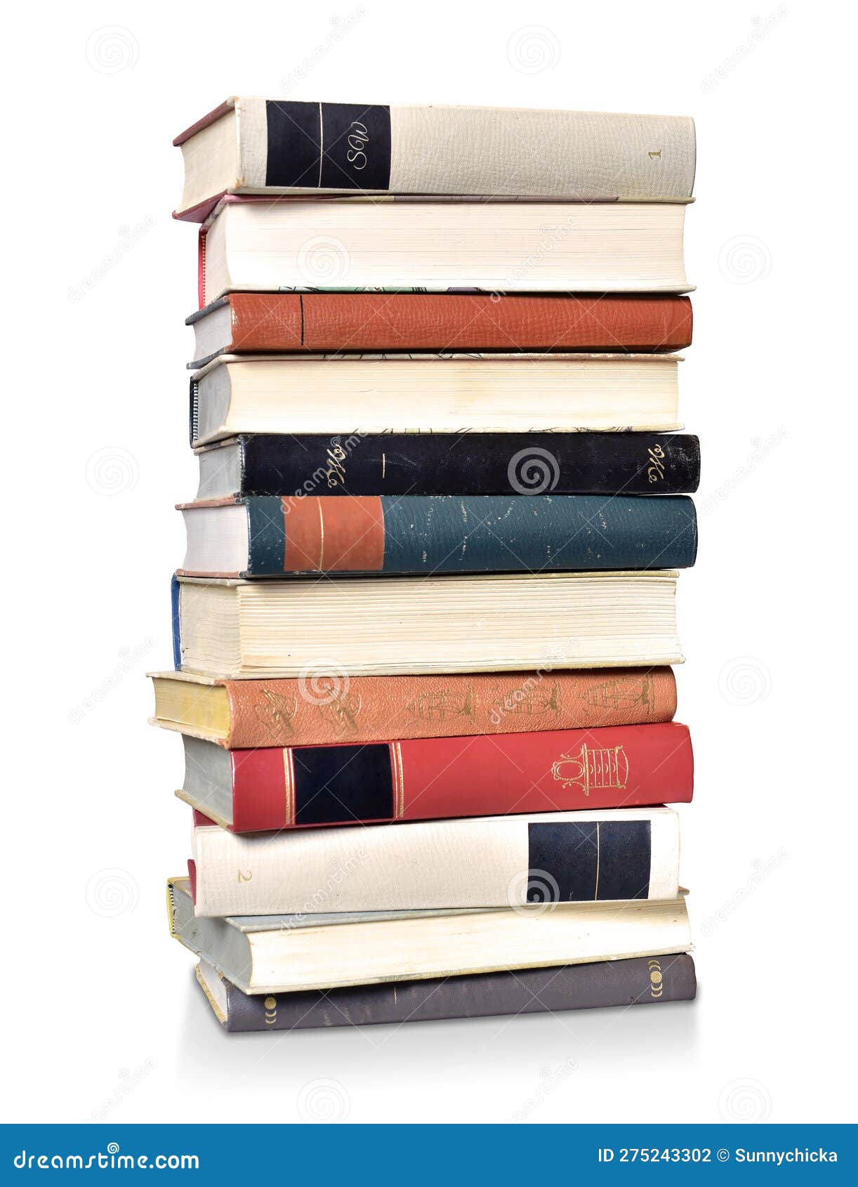 Book Stack Reading Old Classic School Tower Stock Photo - Image of ...