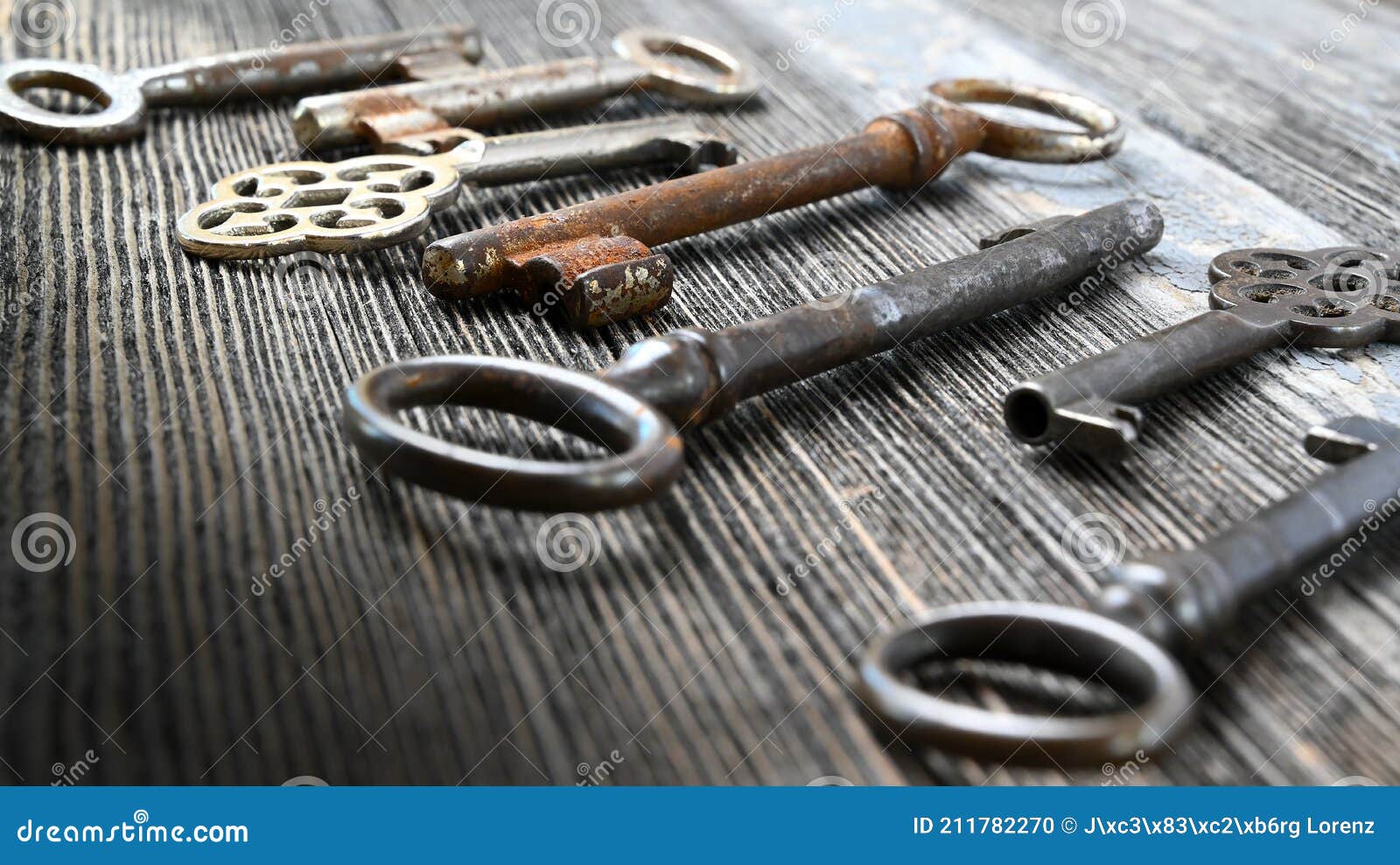 Many Old Keys on an Old Door Stock Photo - Image of keys, insurance ...