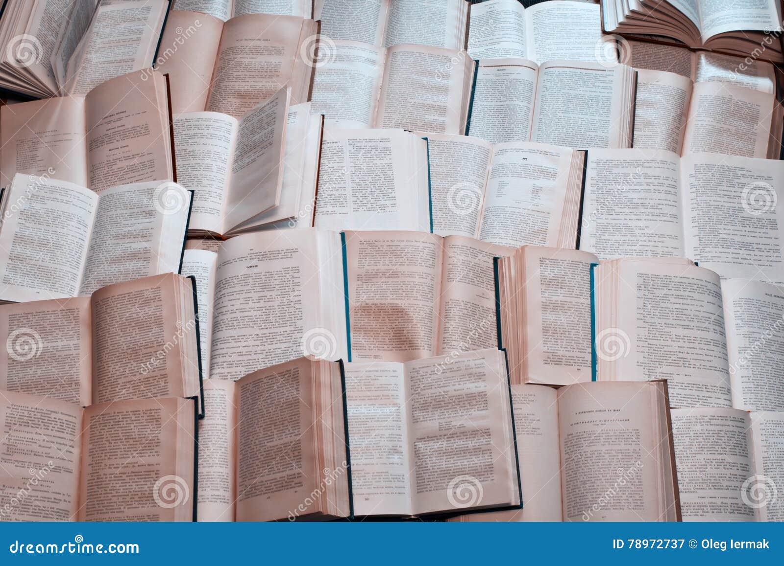 Many Old Open Books Piled Up Stock Image - Image of school, learning ...