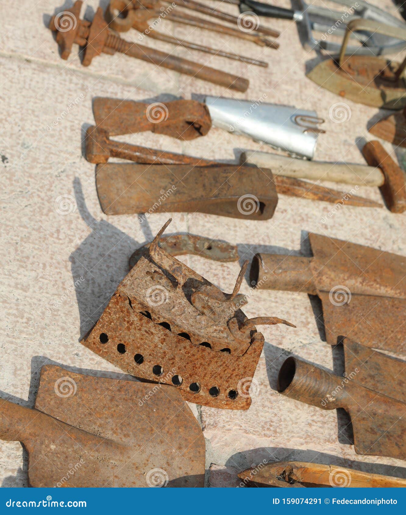 Many old rusted tools stock image. Image of rusted, antiquary - 159074291