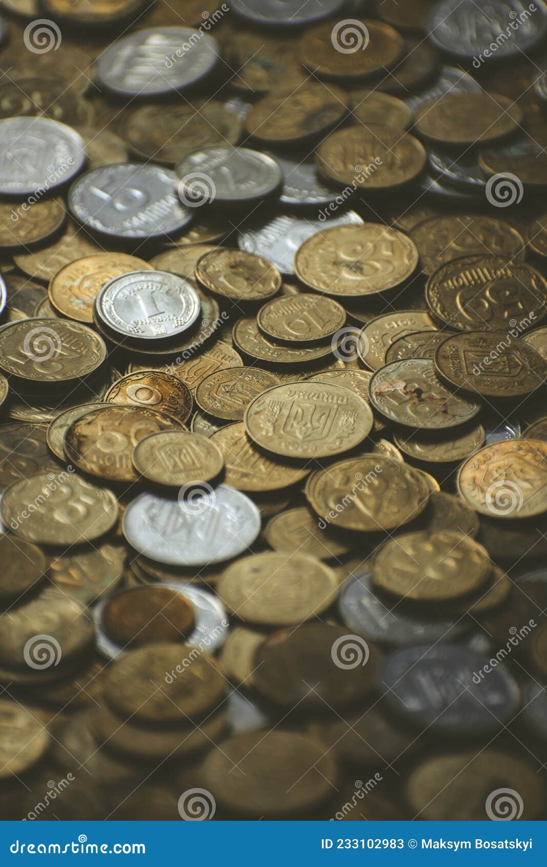 Many Old Rusty Ukrainian Coins Stock Image - Image of banking, symbol ...
