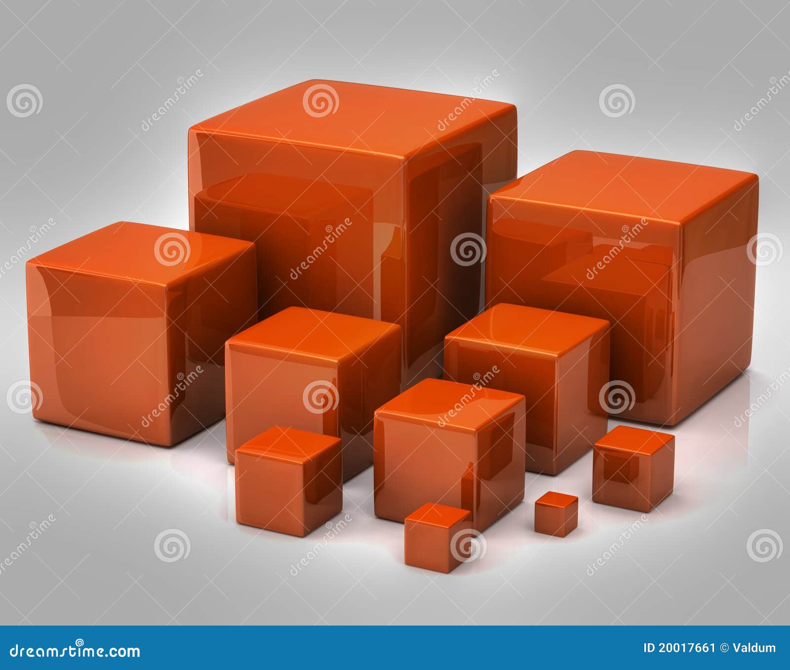 Many orange cubes stock illustration. Illustration of cells - 20017661