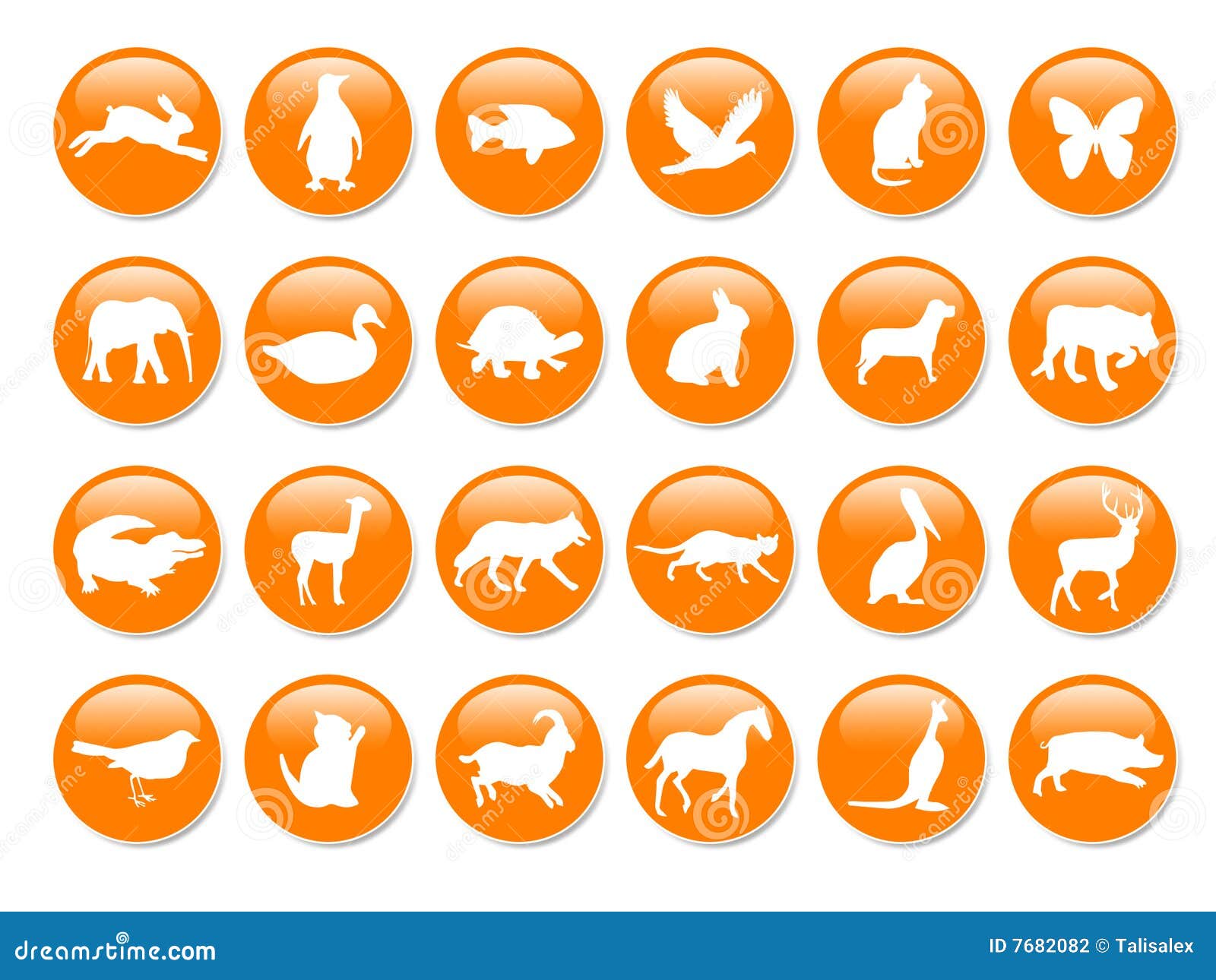Orange Icons For Eshop, Suitable For Flat Design Cartoon Vector ...