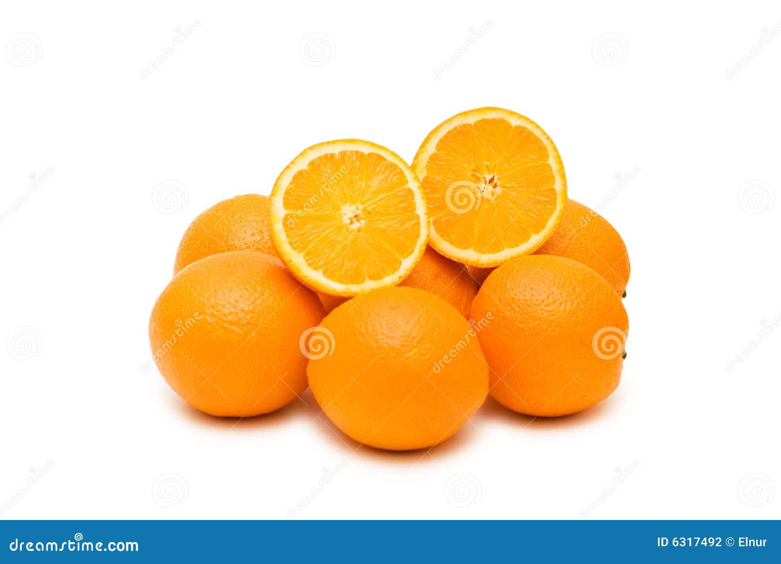 Many oranges isolated stock photo. Image of fresh, dessert - 6317492
