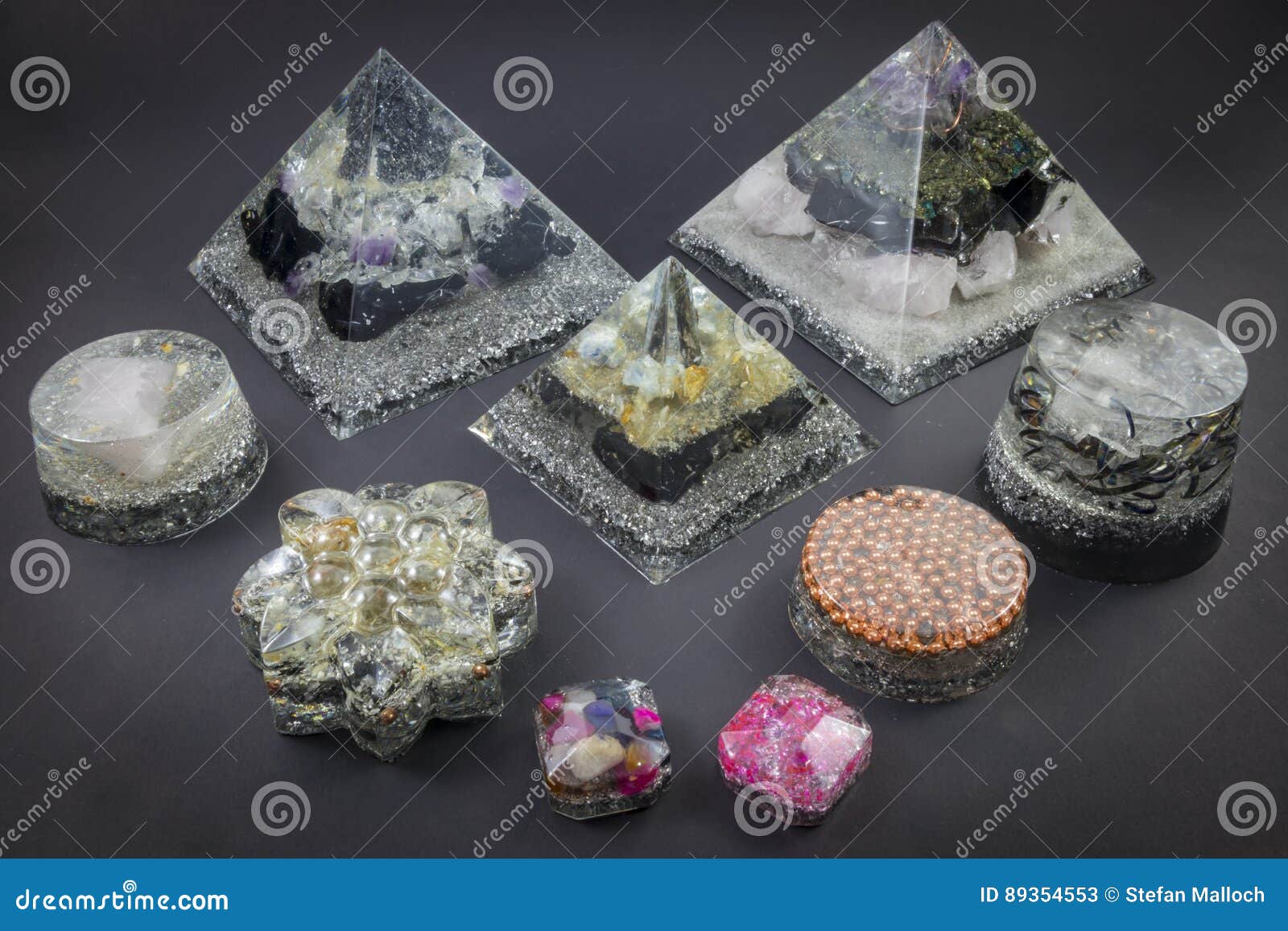Many Orgone Generators. Orgonite Stock Image - Image of healing, life ...