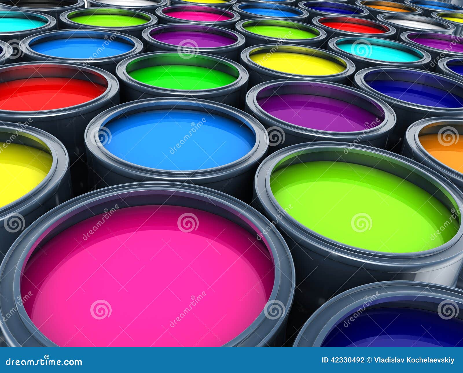 Many Paint stock illustration. Illustration of colour - 42330492