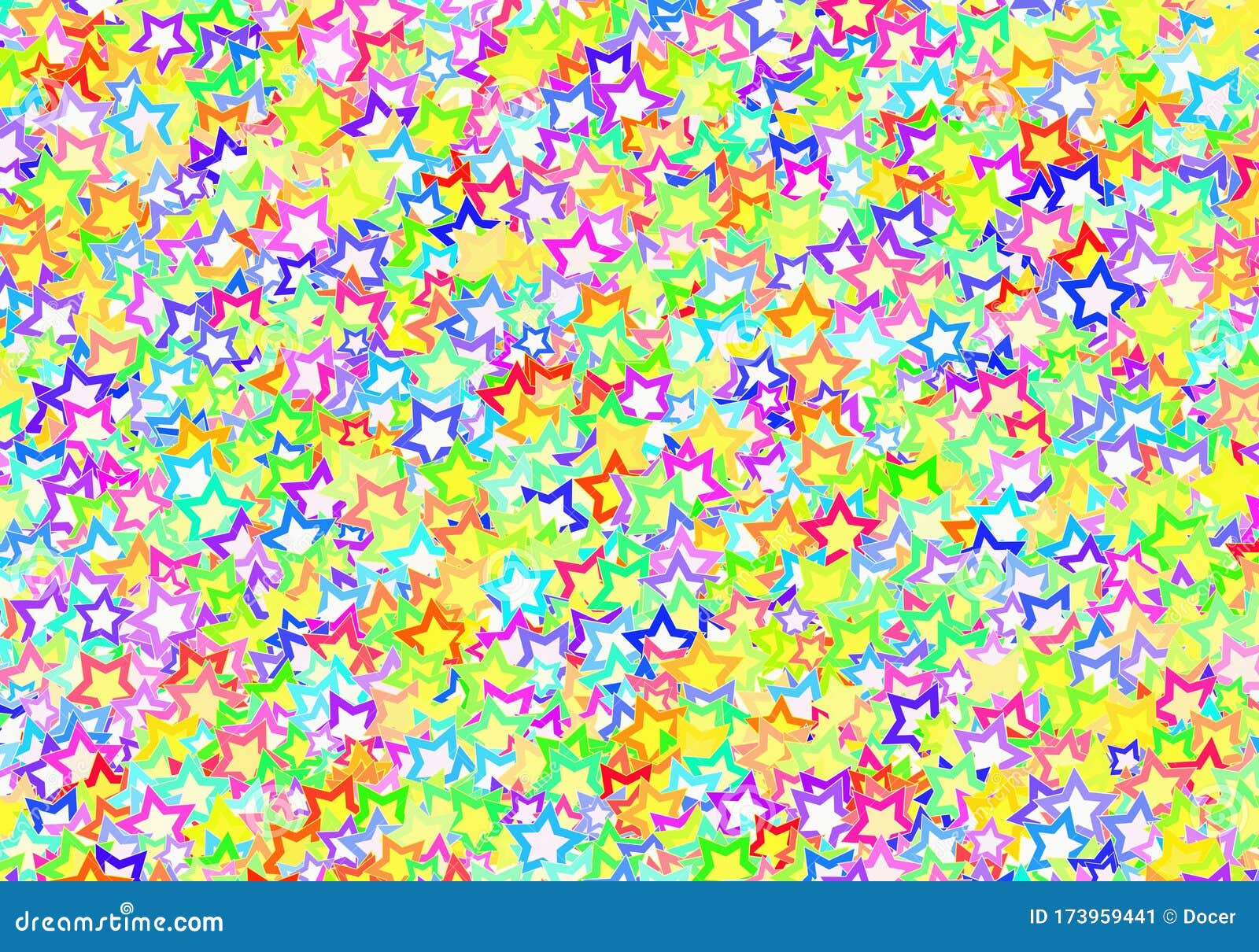 Many Painted Stars Background Stock Illustration - Illustration of ...
