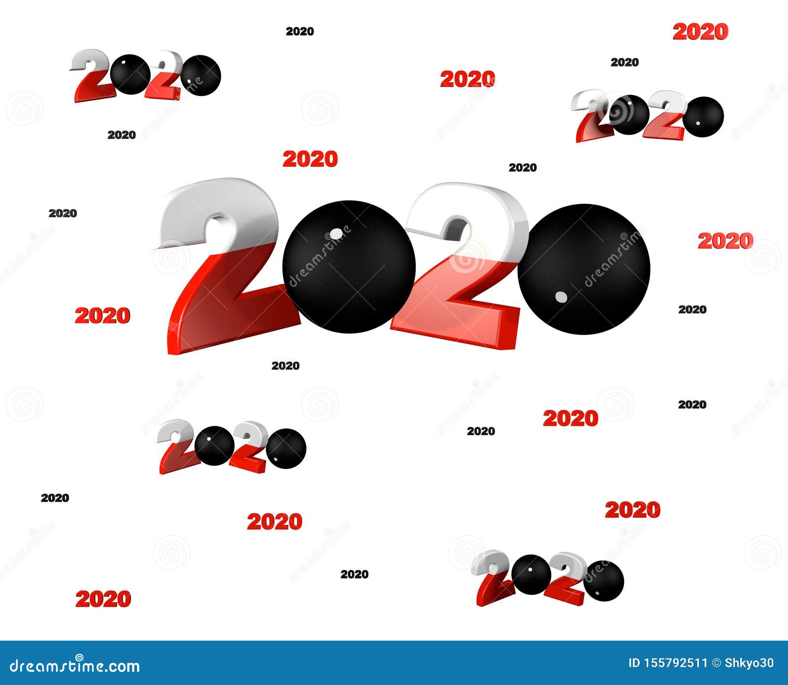 Many Pala 2020 Designs with Many Pelote Balls Stock Illustration ...