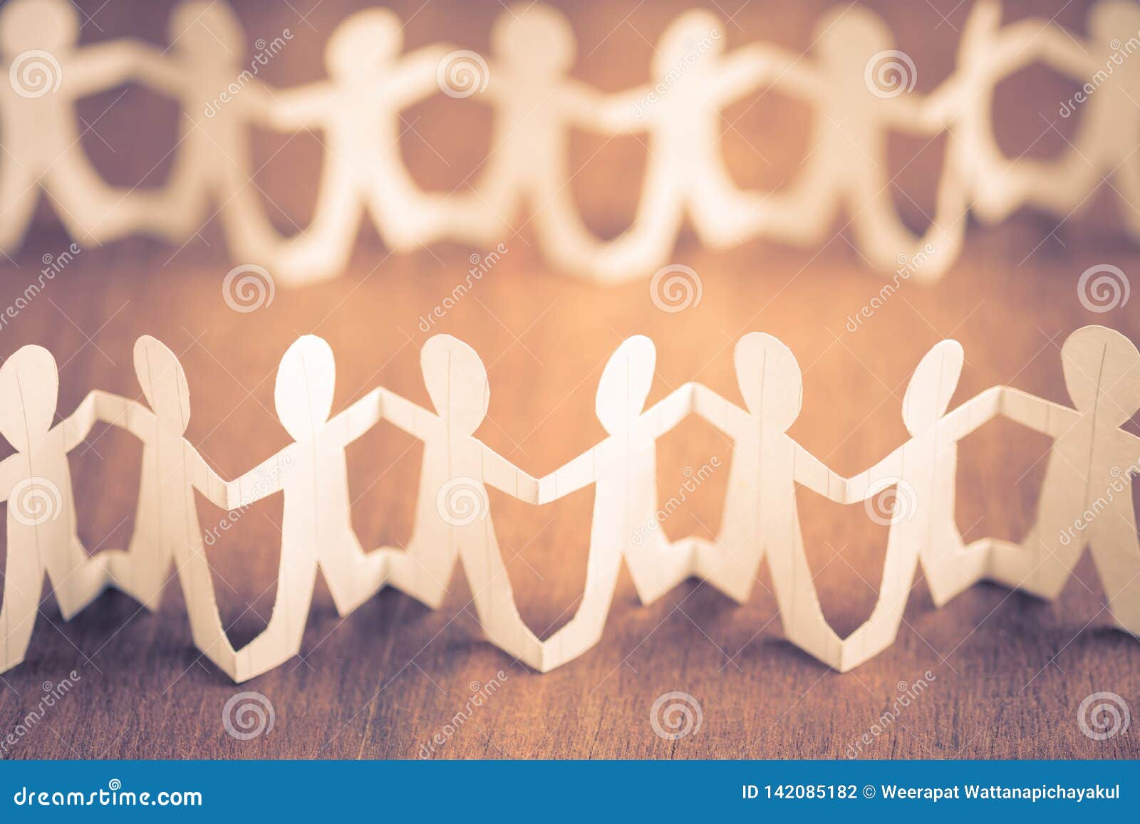 Many Paper Human Dolls stock photo. Image of harmonize - 142085182