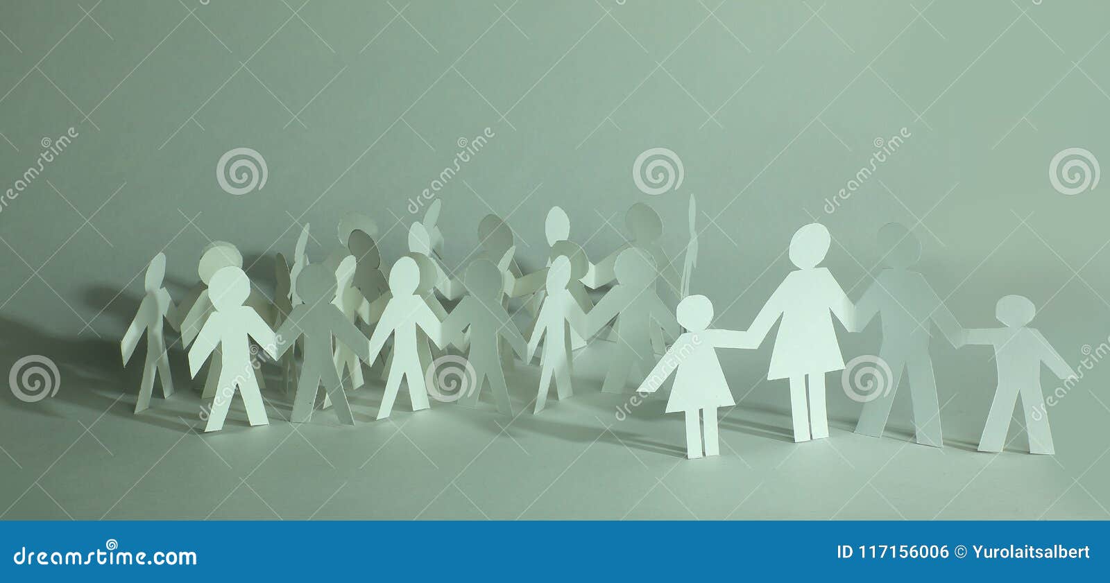 Many Paper Men on the Paper Background Stock Photo - Image of isolated ...