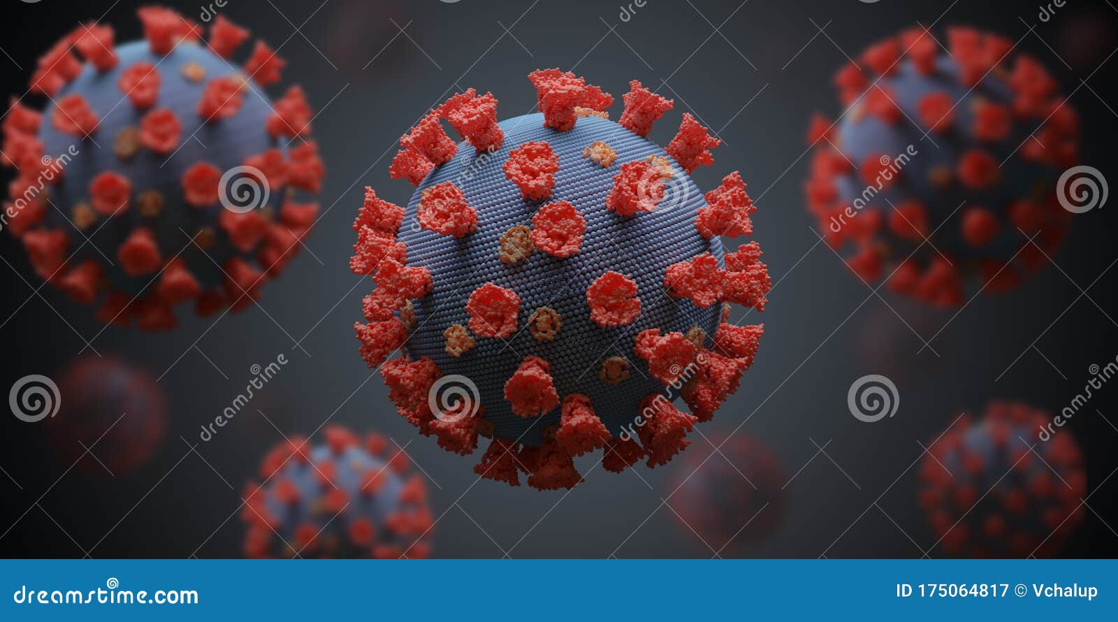 Many Pathogenic Viruses Causing Infection. 3D Rendered Illustration ...