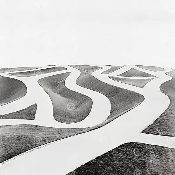 Many Paths, Difficult Decision Concept, Lost in Life. White Background ...