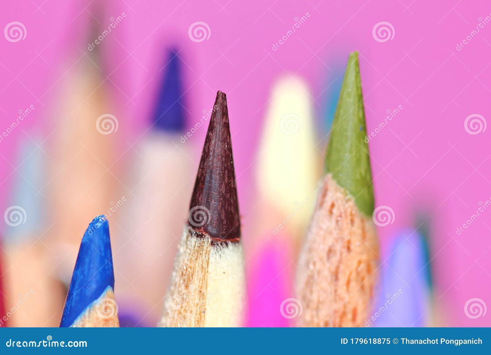Many Pencil Color For Drawing In Macro For Background Stock Image ...
