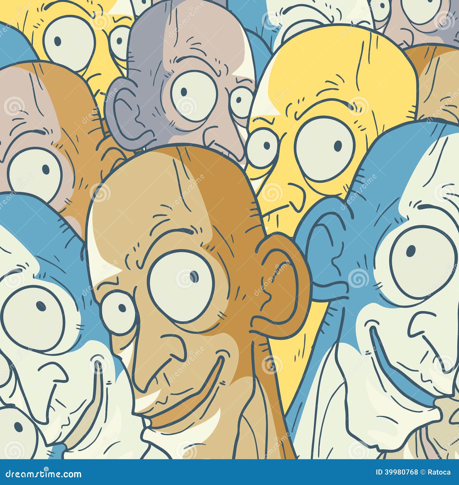 Many people stock vector. Illustration of crowd, people - 39980768