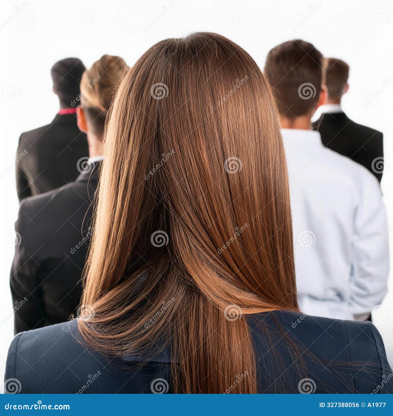 Many People Representing Different Jobs Ai Generated Stock