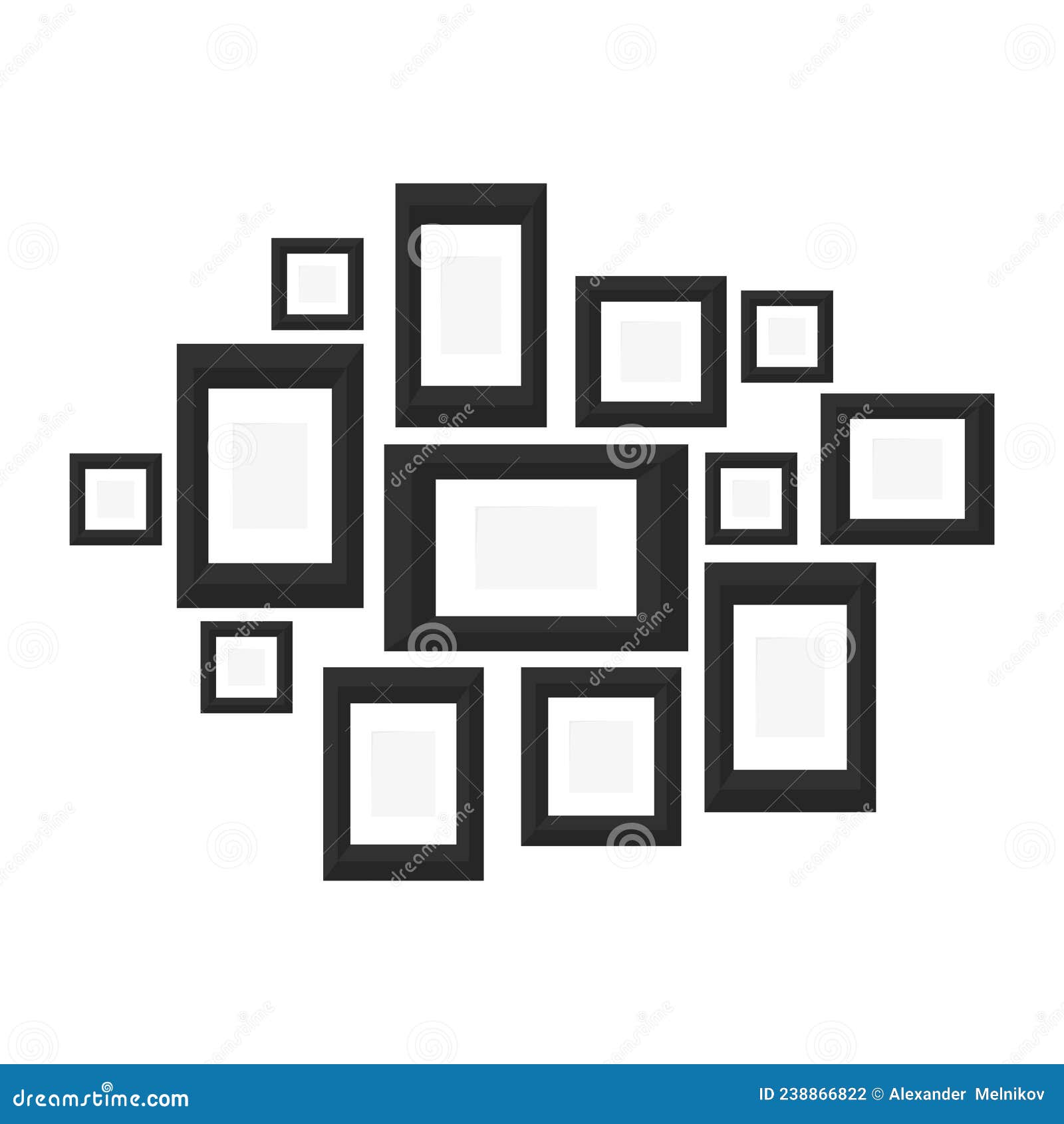 Many Photo Frames Icon. Vector Illustration Eps 10 Stock Vector ...