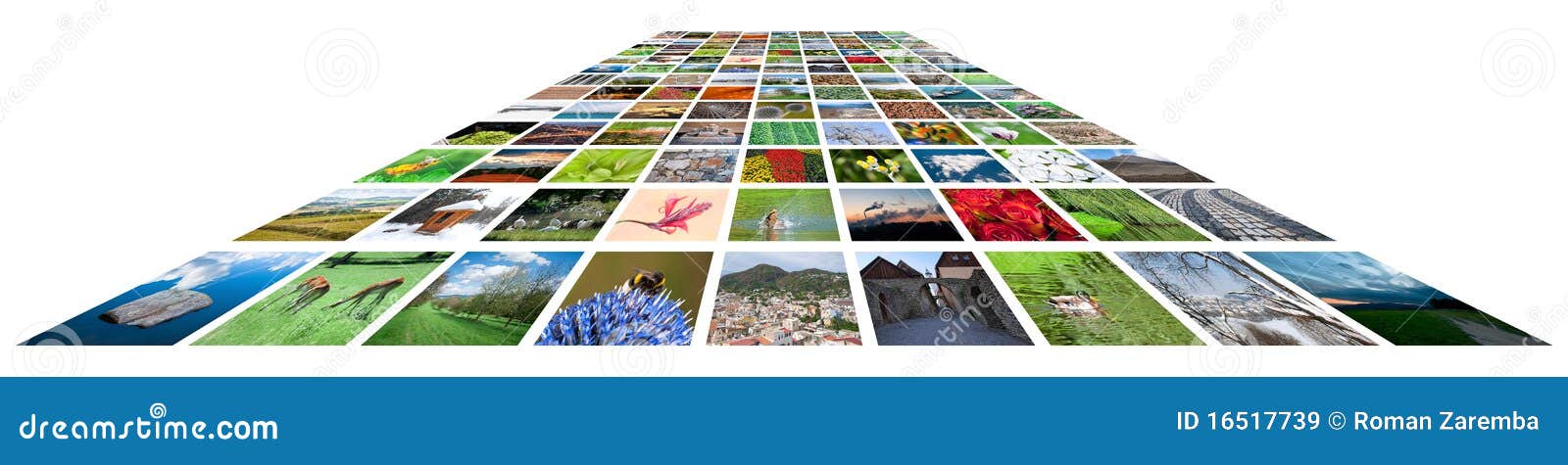 Many Pictures Against the White Background Stock Image - Image of ...