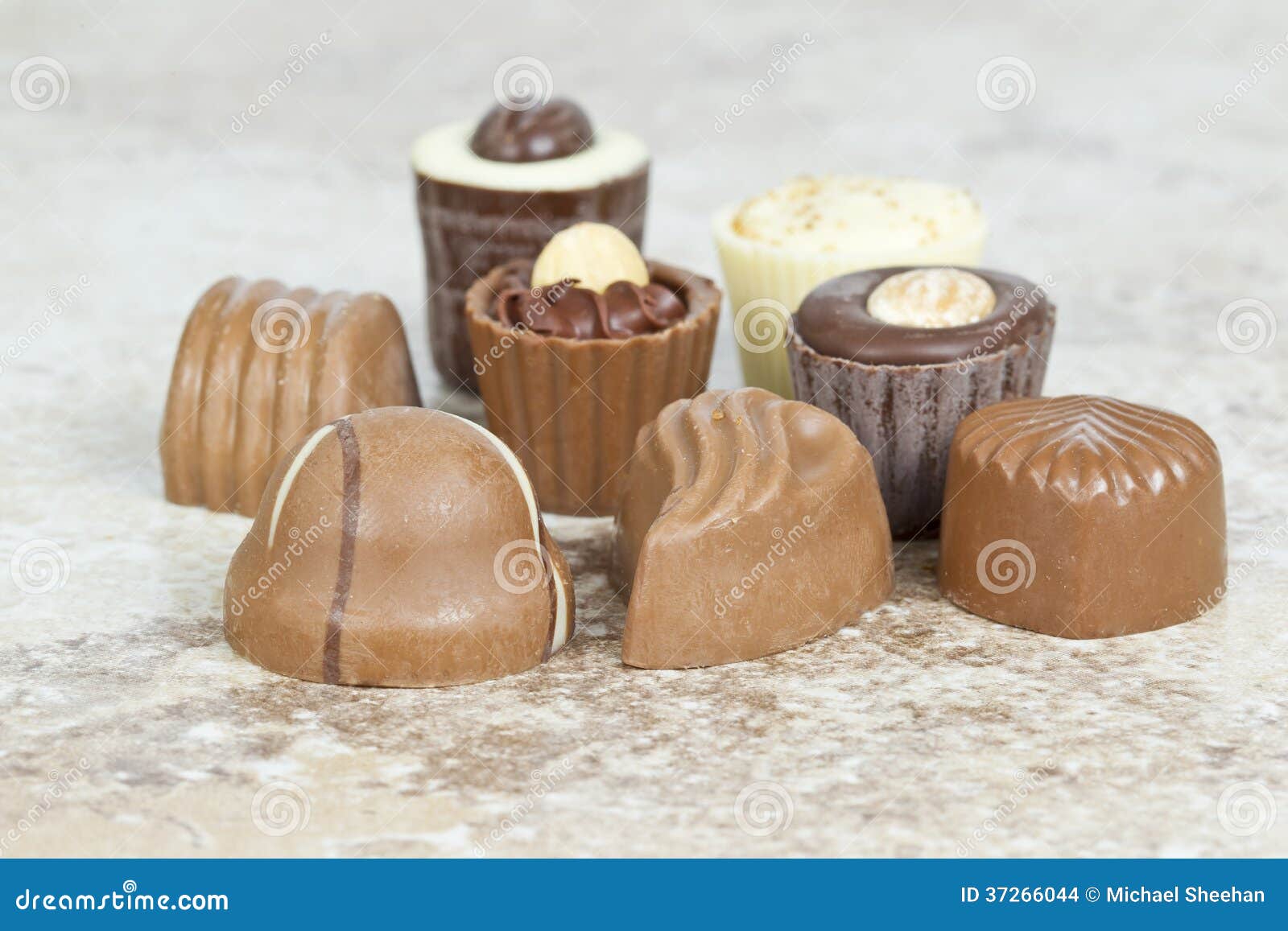 Many pieces of chocolate stock photo. Image of shapes - 37266044
