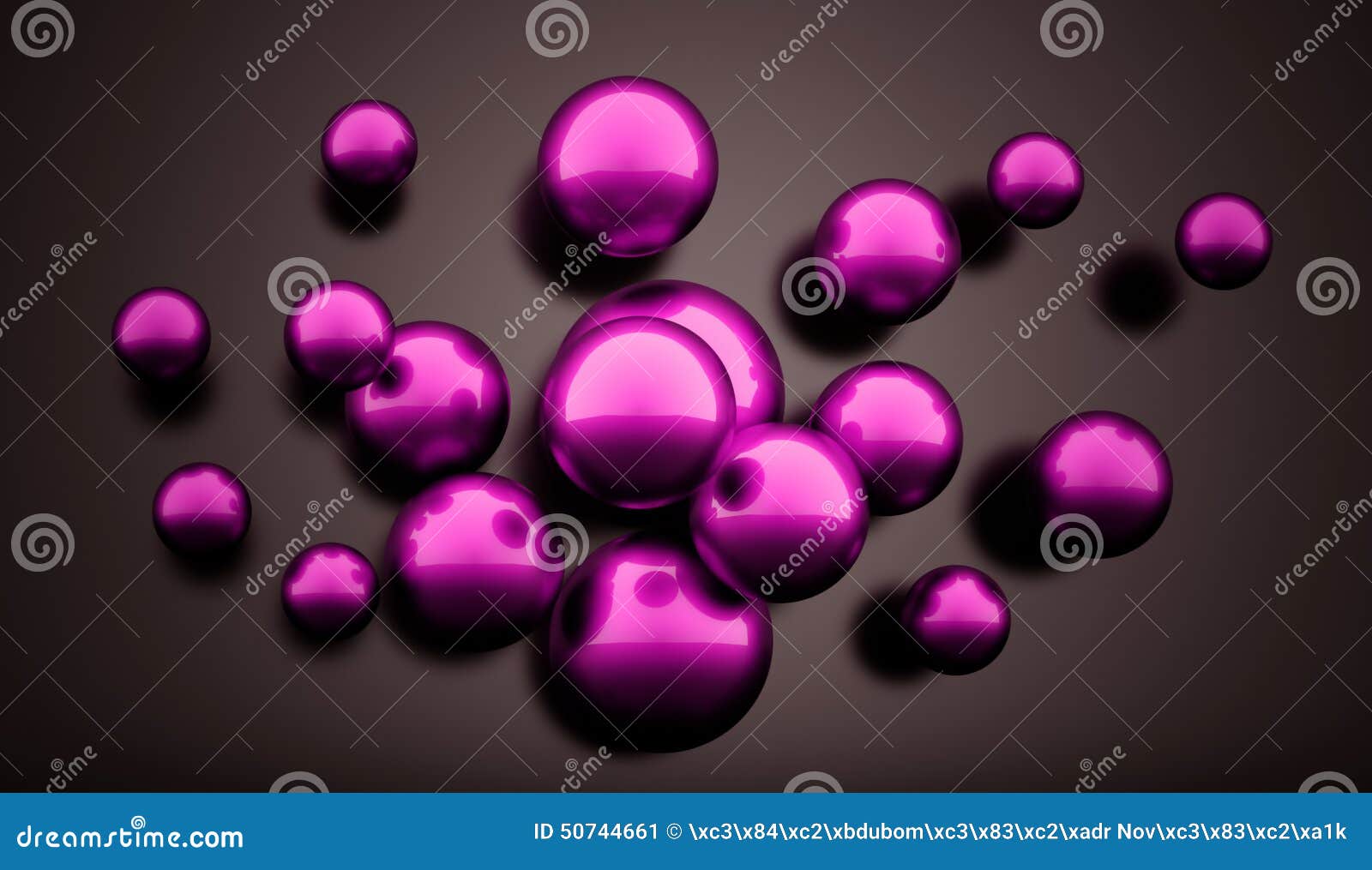 Many Pink Abstract Sphere Concept Stock Illustration - Illustration of ...