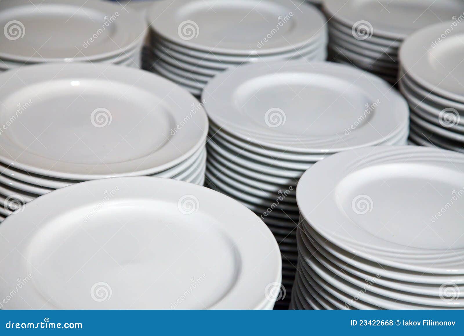 Many Plates Stacked Together Stock Photo - Image of objects, porcelain ...