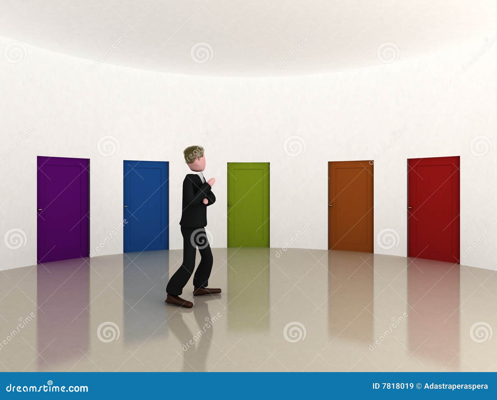 Many possibilities stock illustration. Illustration of mistake - 7818019