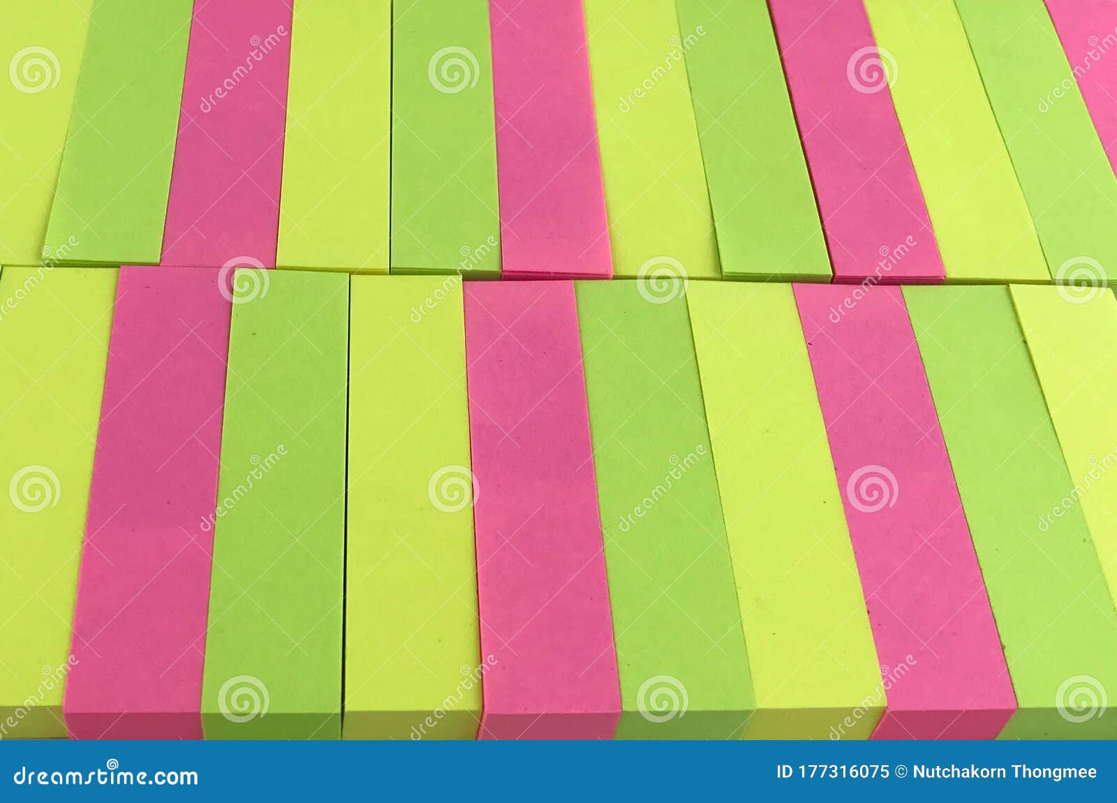Many Post-it Poses in Different Styles Stock Image - Image of pink ...