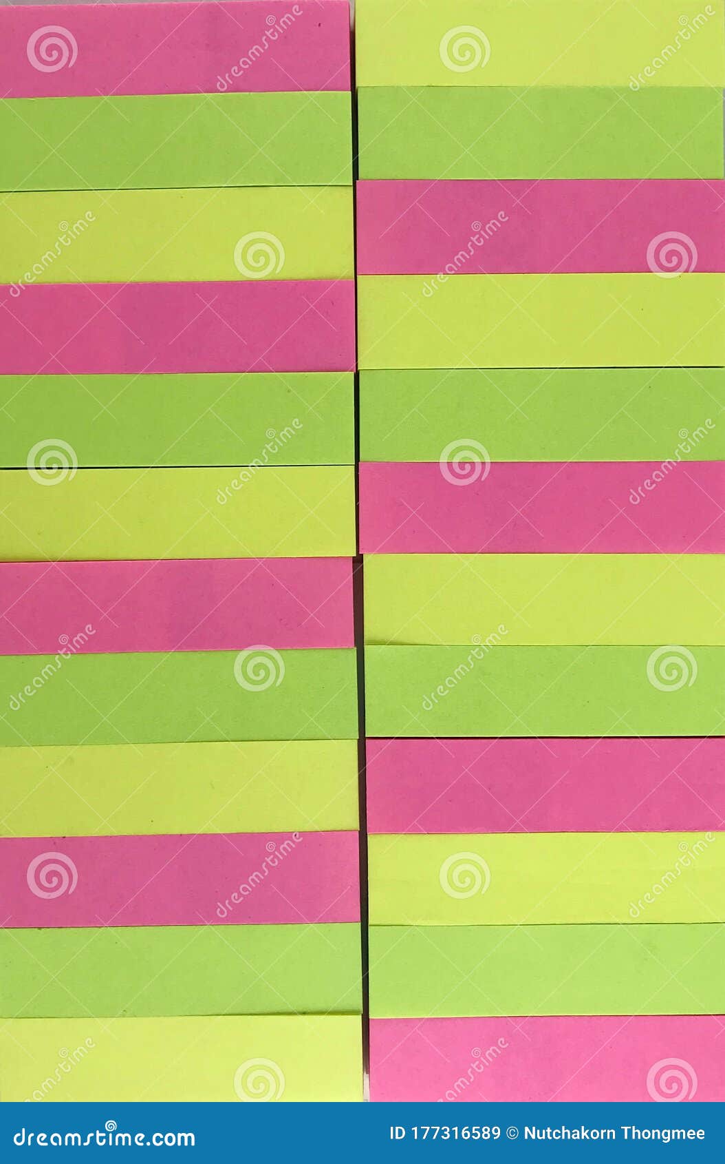 Many Post-it Poses in Different Styles Stock Image - Image of green ...