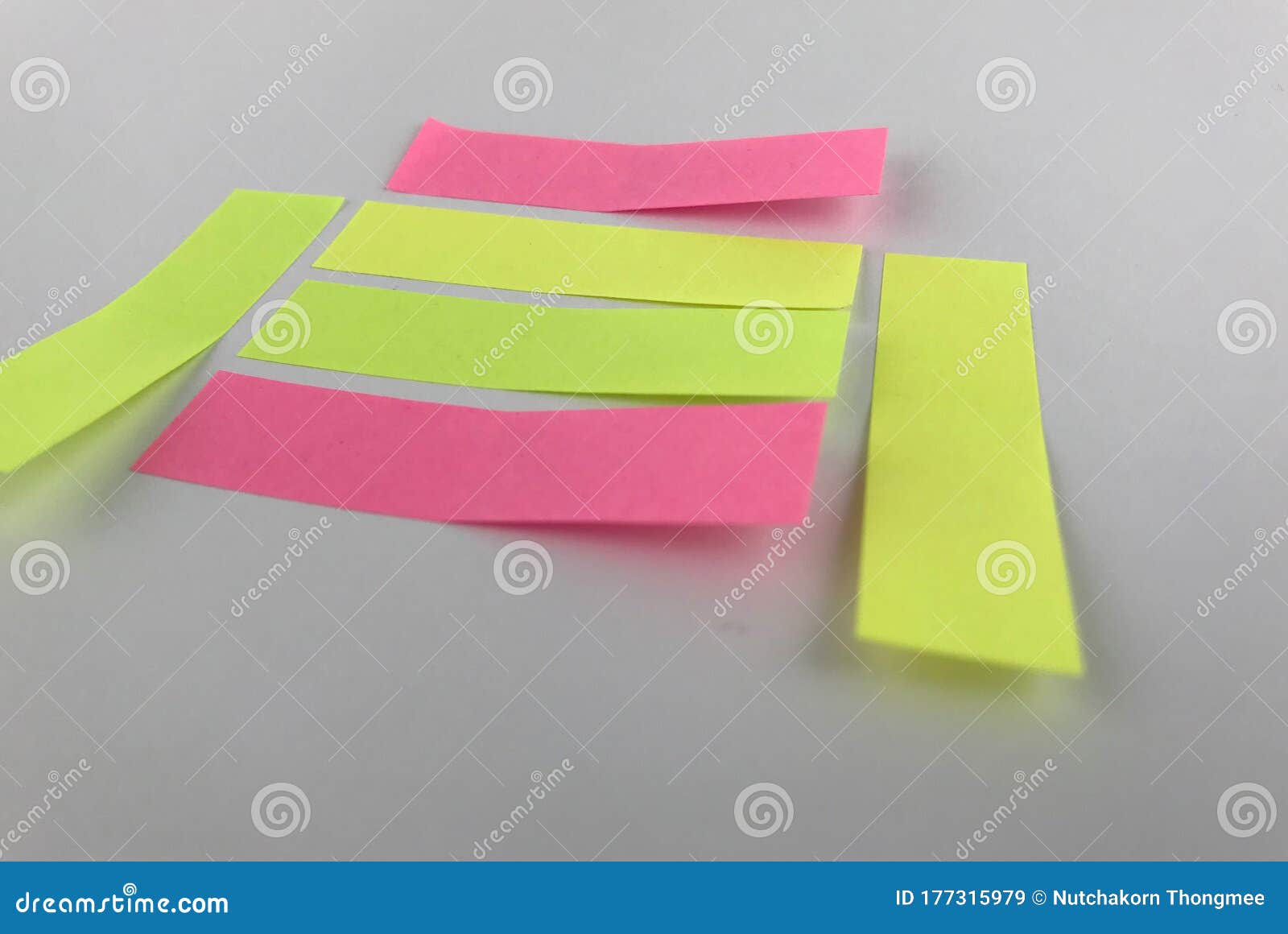 Many Post-it Poses in Different Styles Stock Image - Image of dimension ...