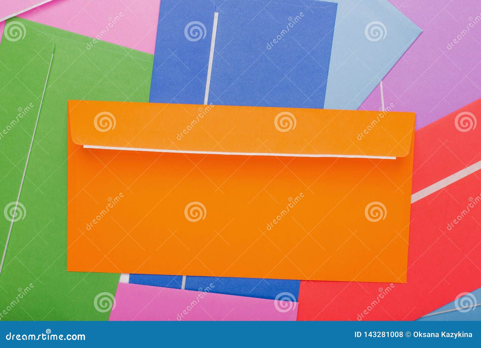 Many Postal Color Envelopes.Background Beautiful Envelopes for ...