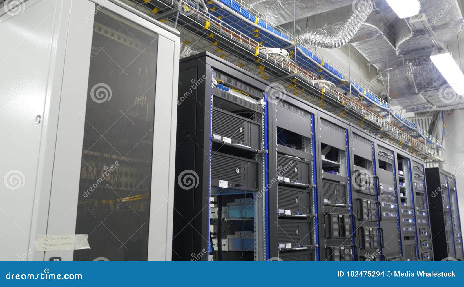 Many Powerful Servers Running in the Data Center Server Room. Many ... Many Powerful Servers Running in the Data Center Server Room. Many ...