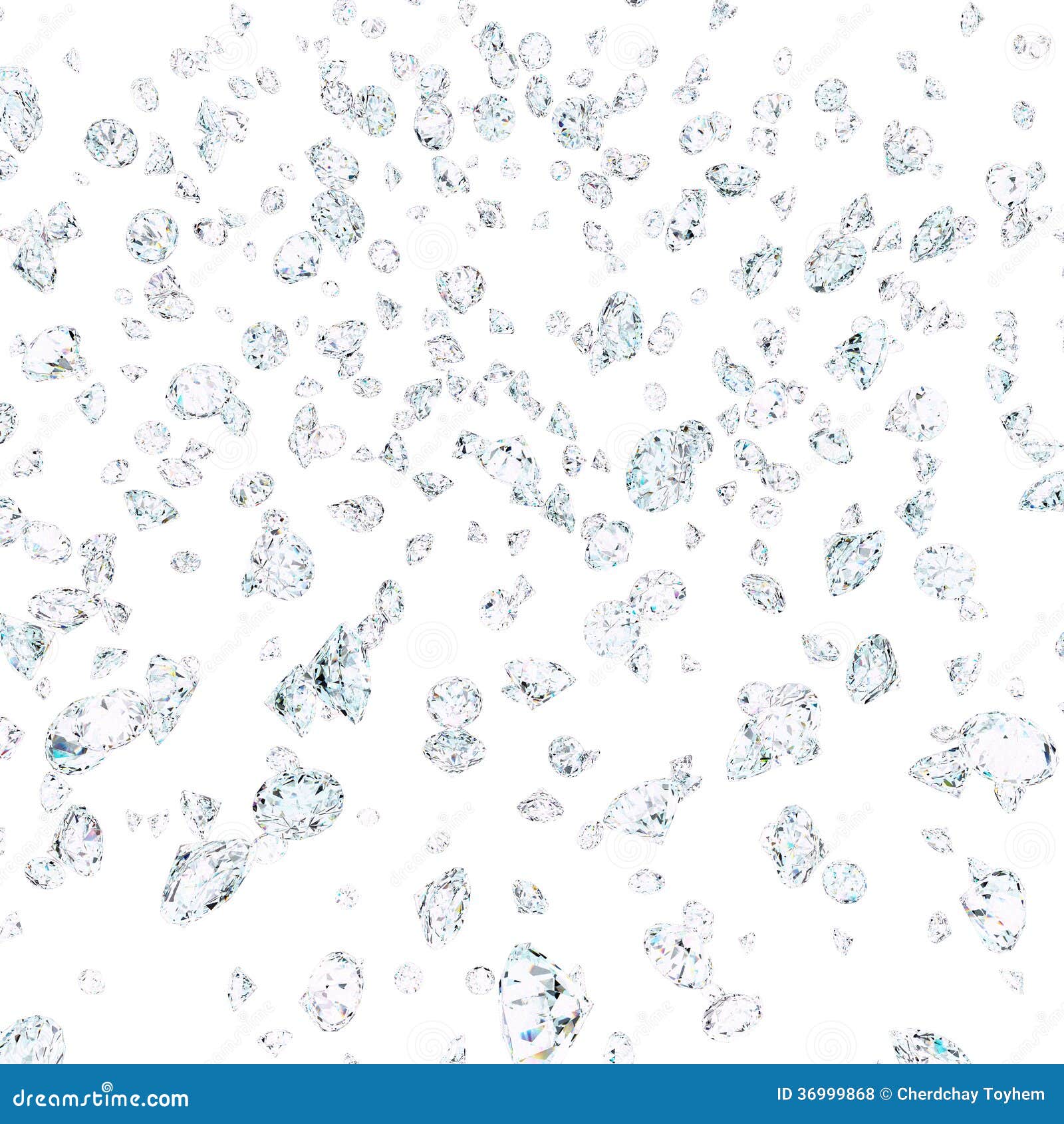 Many precious gems fall. stock illustration. Illustration of valuable ...