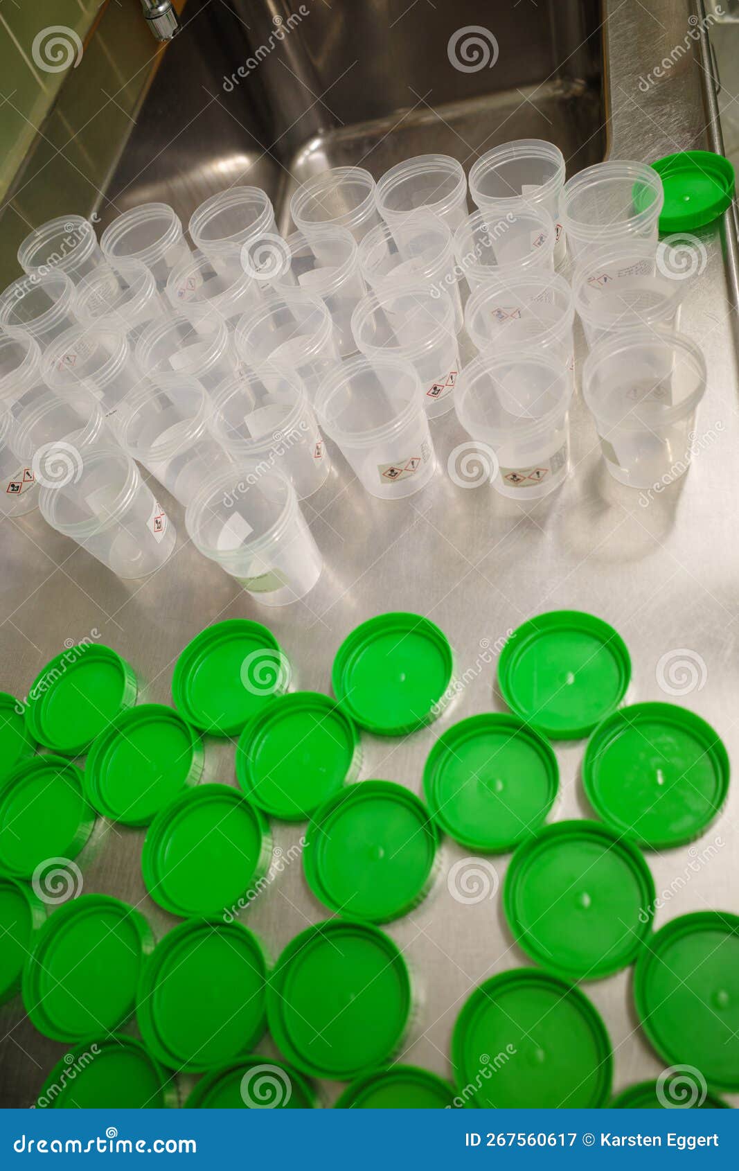 Many Preparation Pots Were Opened To Fill Them with Formalin Stock ...