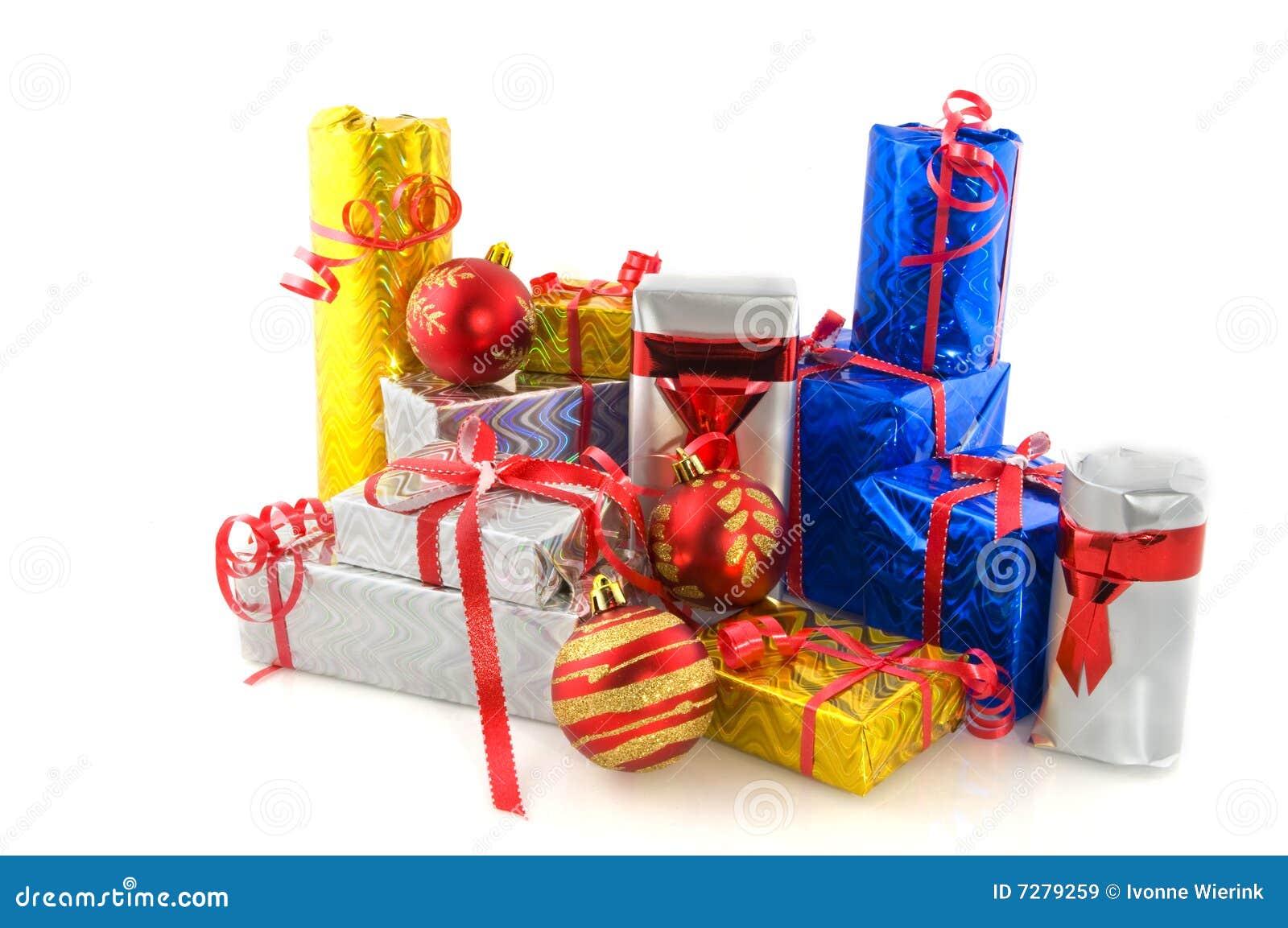 Many Presents for Christmas Stock Image - Image of luxury, glass: 7279259