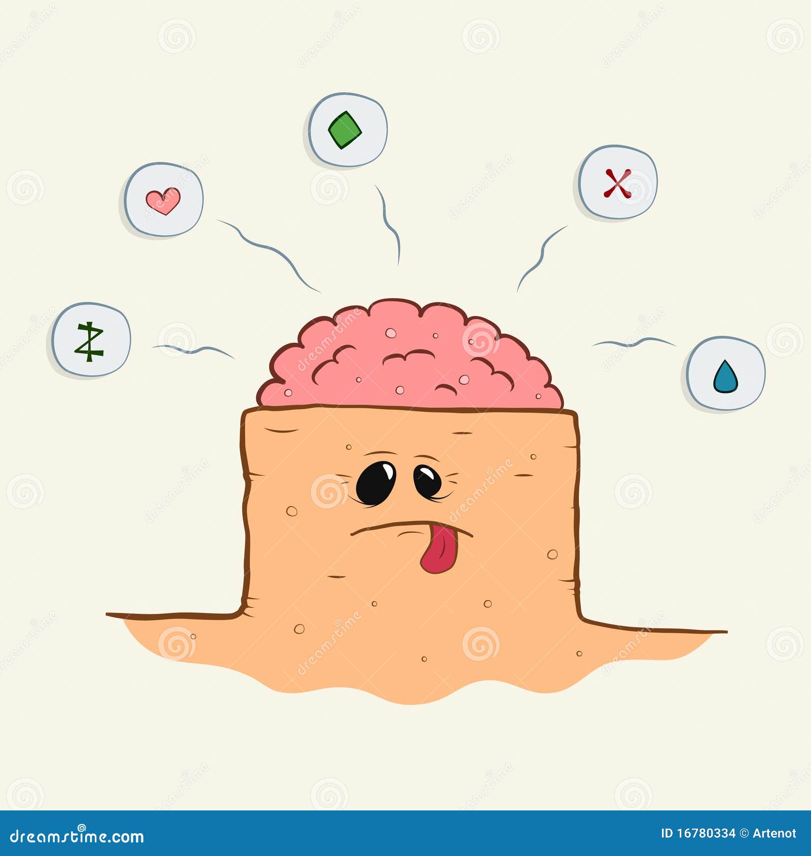 Many problems stock vector. Illustration of sadness, person - 16780334