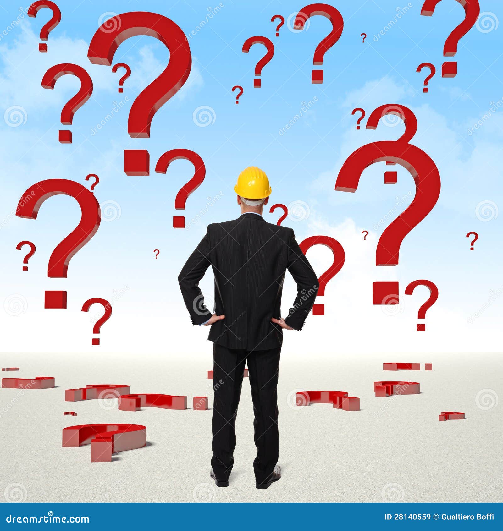 Many Problems Infront of Me Stock Illustration - Illustration of casual ...